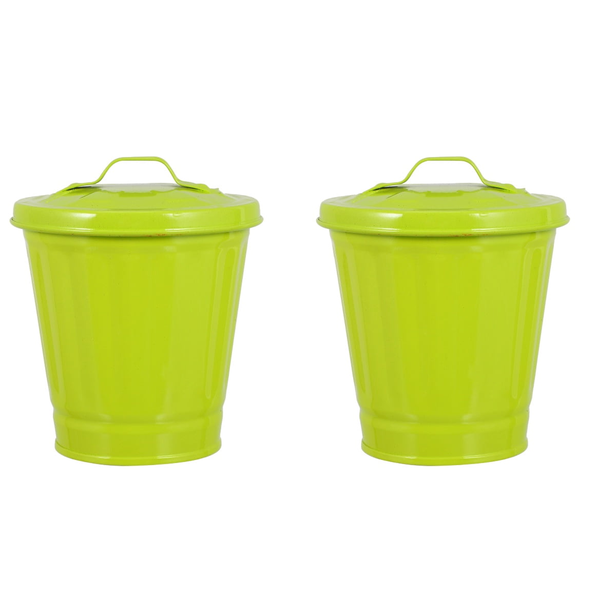 2 Pcs Garbage Can Mini Table Flower Pots for Indoor Plants Waste Bin ...