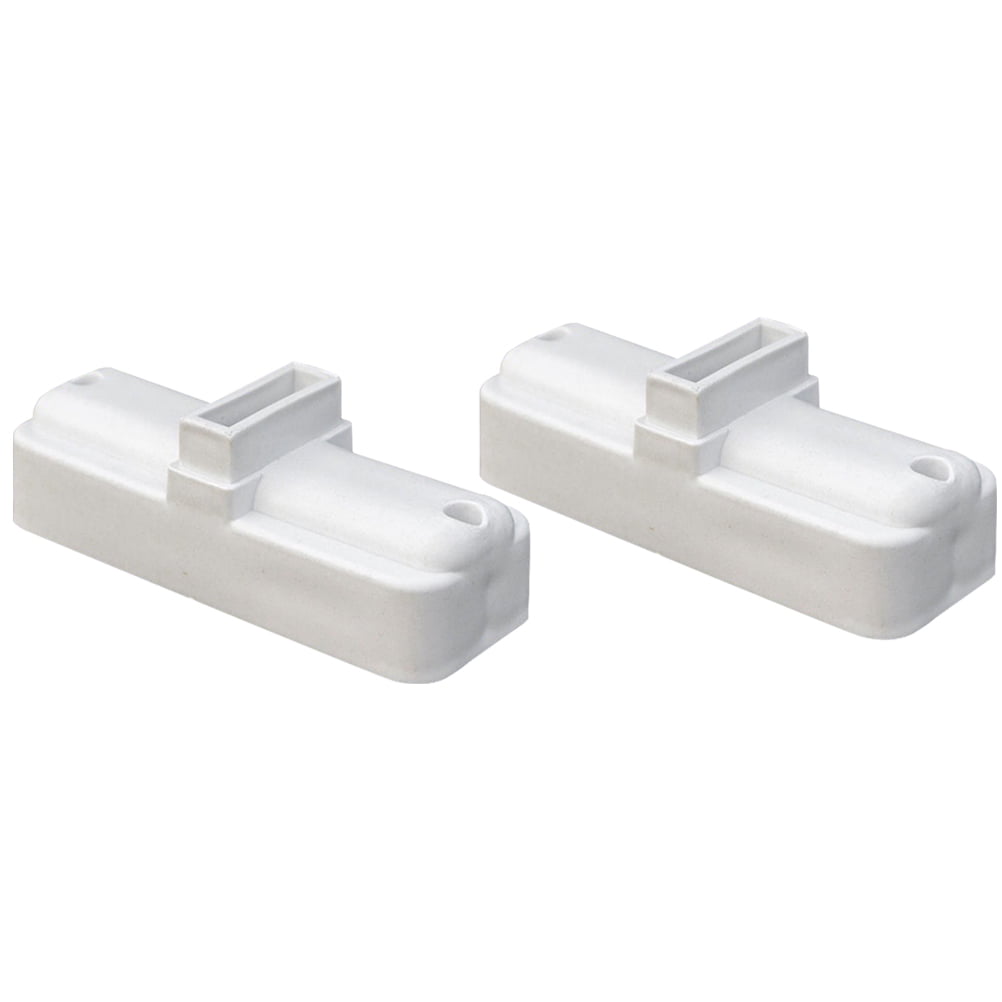 TABLZONE Garden Fence Stabilizing Fence Base White PVC 2pcs - Walmart.com