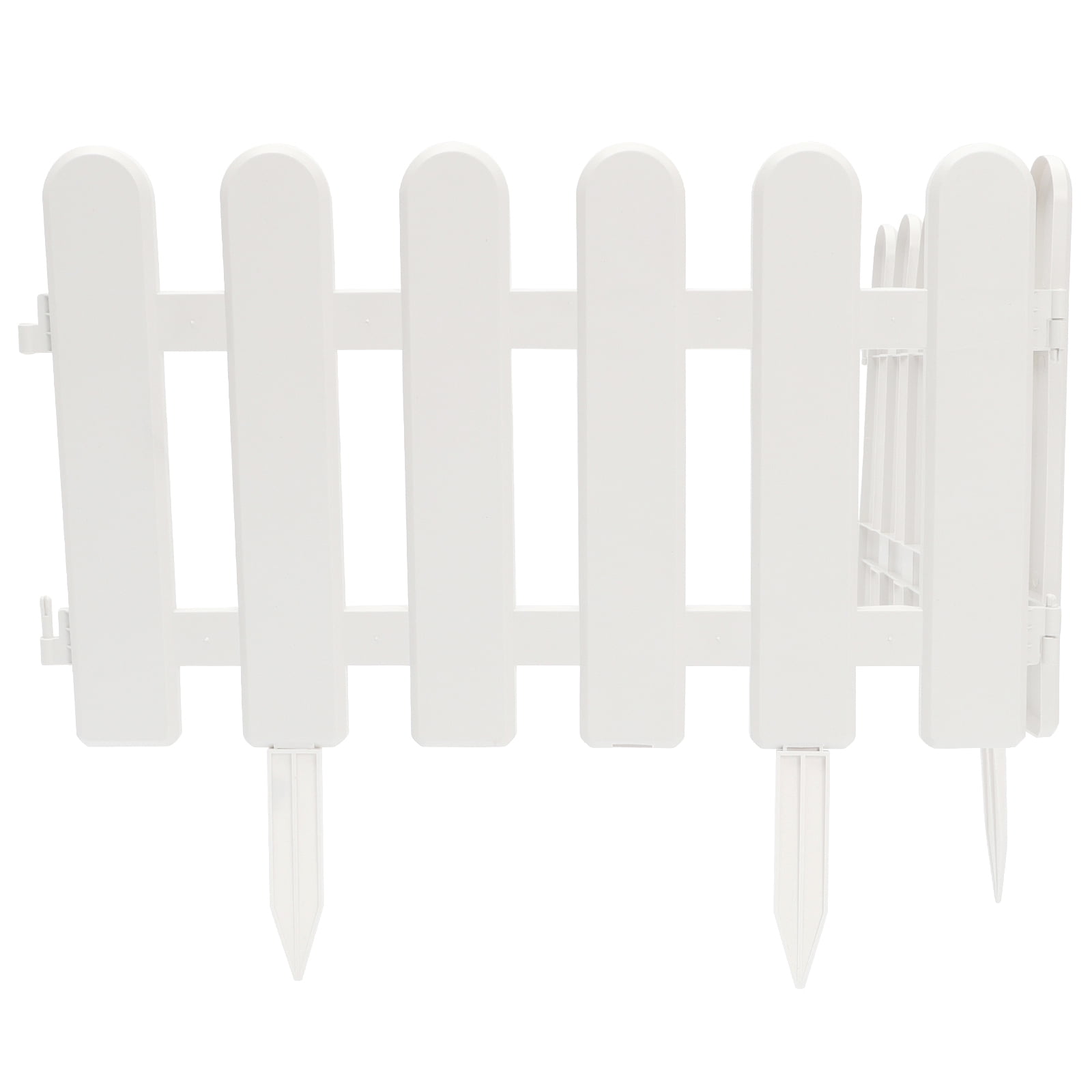 2 Pcs Garden Fence Fences Landscape Edger Border Plant Campus White ...