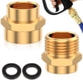 2 Pcs Garden Hose Connector 3/4 ght Female M22 Thread Joint Pressure ...