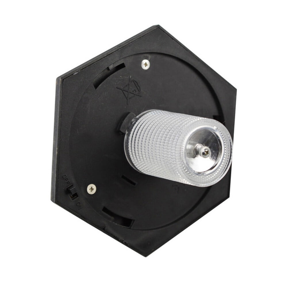 2 Pcs Garden LED Light Hexagon Outdoor Solar Lights Large Vintage White ...
