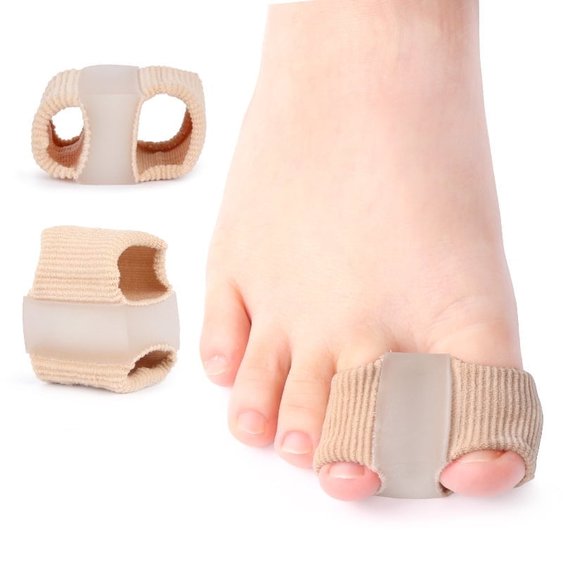 2 Pcs Gel Bunion Toe Separators for Bunion Correction W/Fabric Lining ...