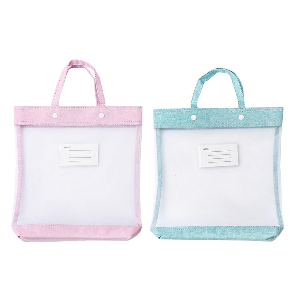 2 Pcs Document Bags Nylon File Handheld - Walmart.com