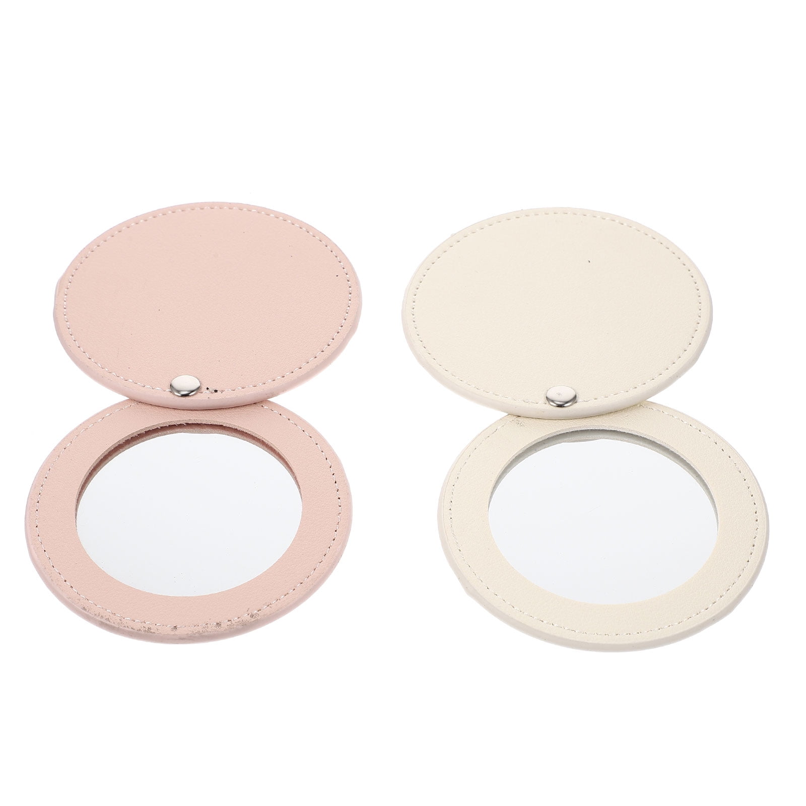 2 Pcs Girl Pocket Mirror Makeup Compact Mirrors Purse Small Handheld ...