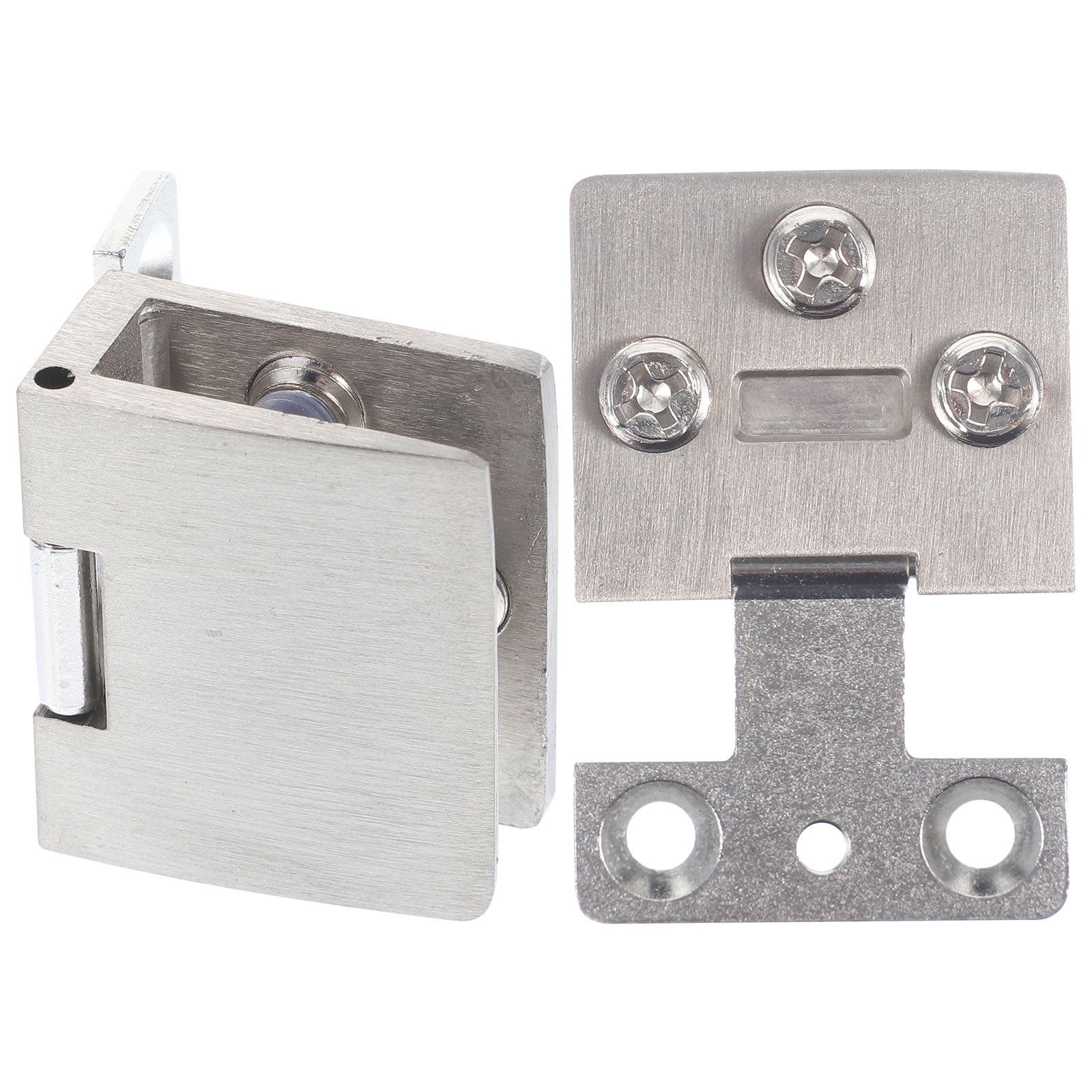 2 Pcs Glass Clip Door Hinge Clamp Cupboard Hinges Inserts for Cabinet ...