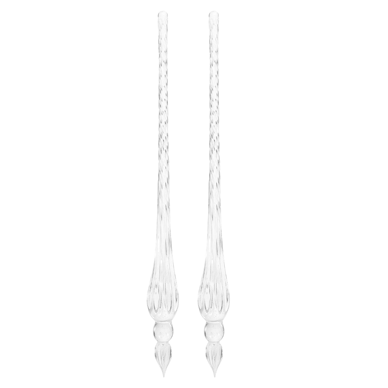 2 Pcs Glass Dip Pen Retro Decor Glass Calligraphy Pen Christmas Present Dip Pen Glass Pen