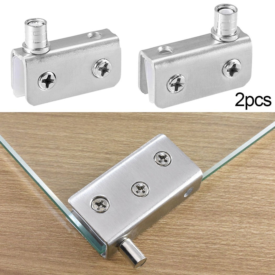 2 Pcs Glass Pivot Hinge Rotation Axis Stainless Steel Door Shaft ...