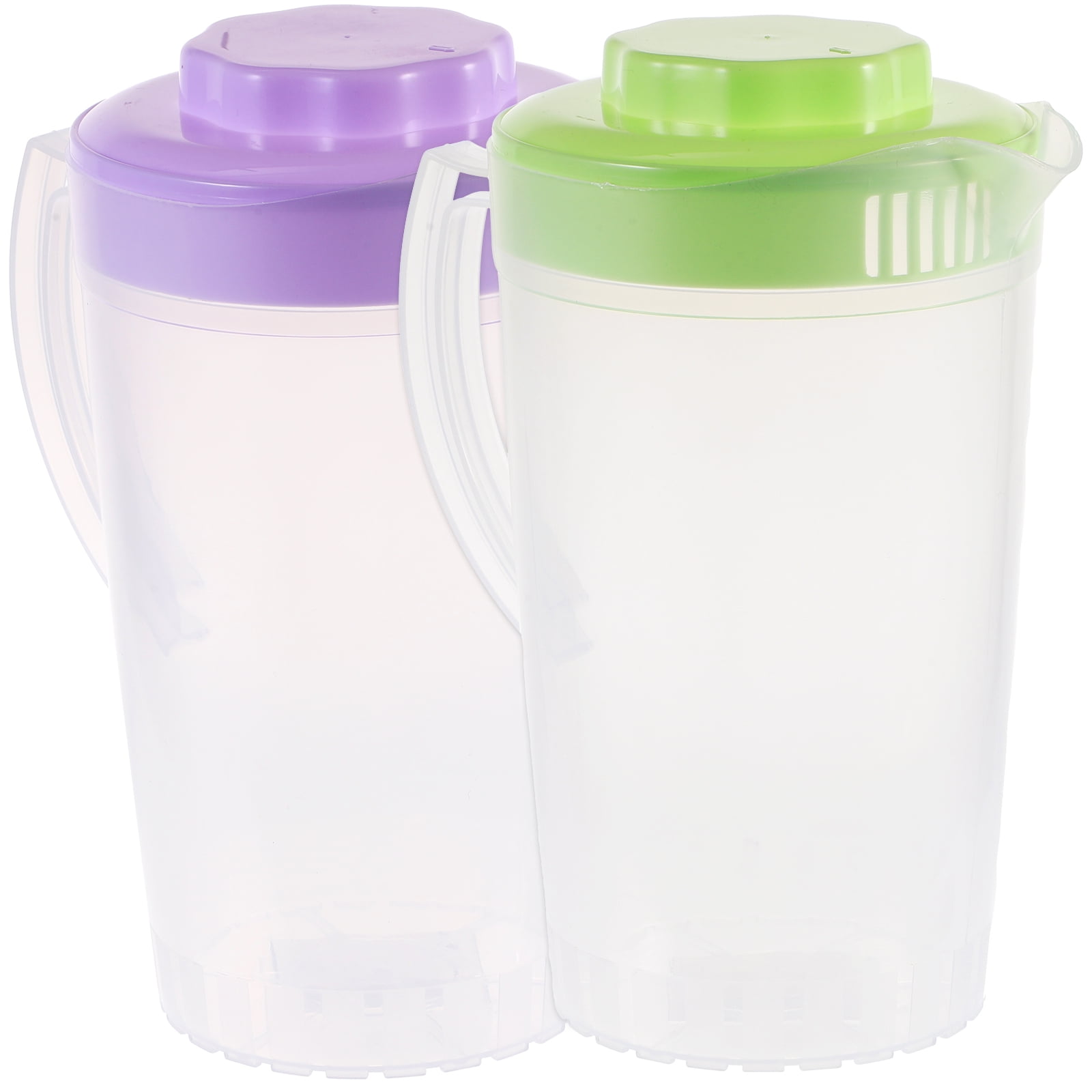 2 Pcs Glass Teapot Soybean Milk Juice Jug Spill Proof Pitchers Clear ...