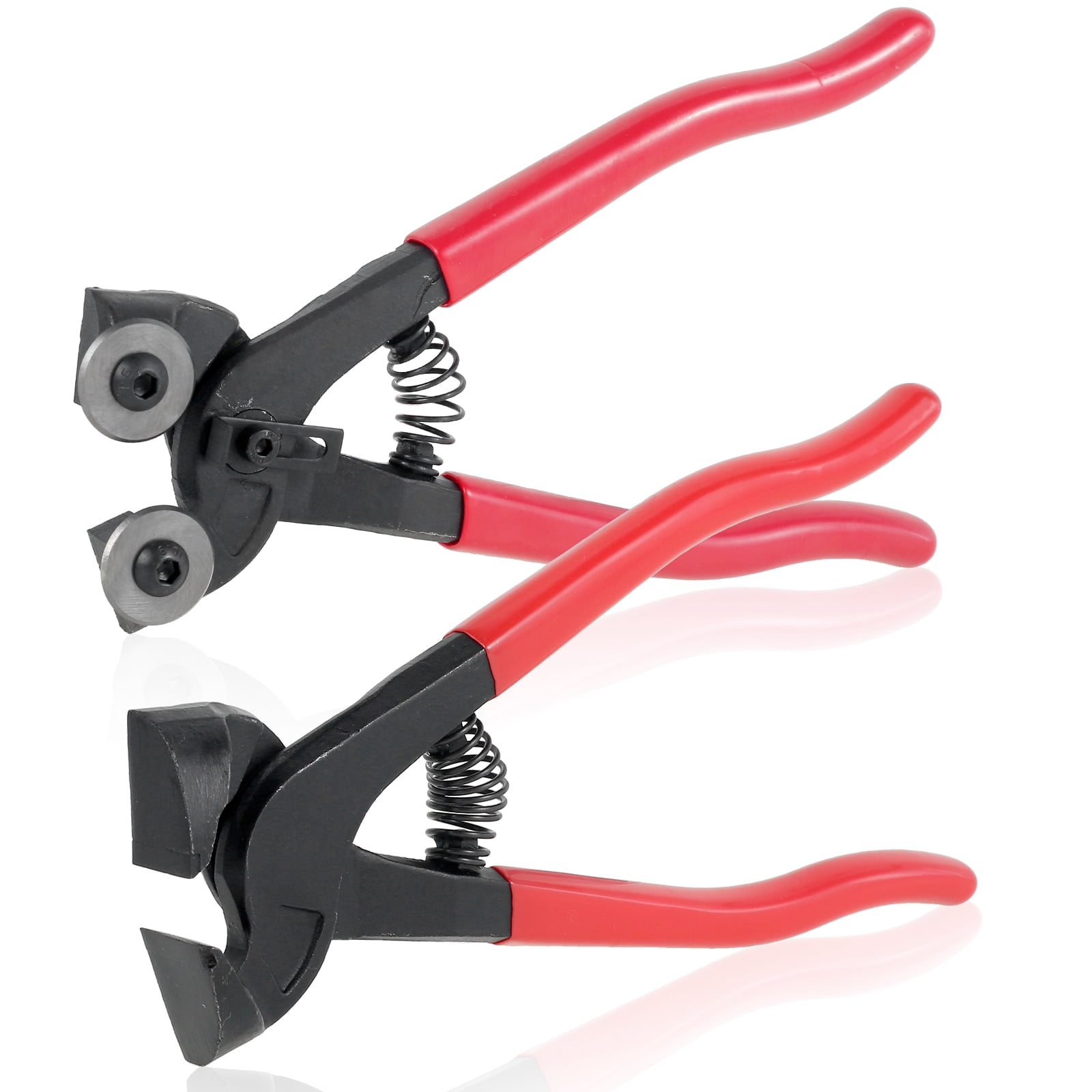 2 Pcs Glass Tile Nippers Set with Handle Heavy Duty Wheeled Glass ...