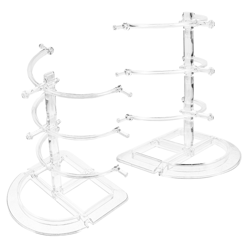2pcs Eyeglasses Frame Stand 3 Tier Sunglasses Rack for Display and ...
