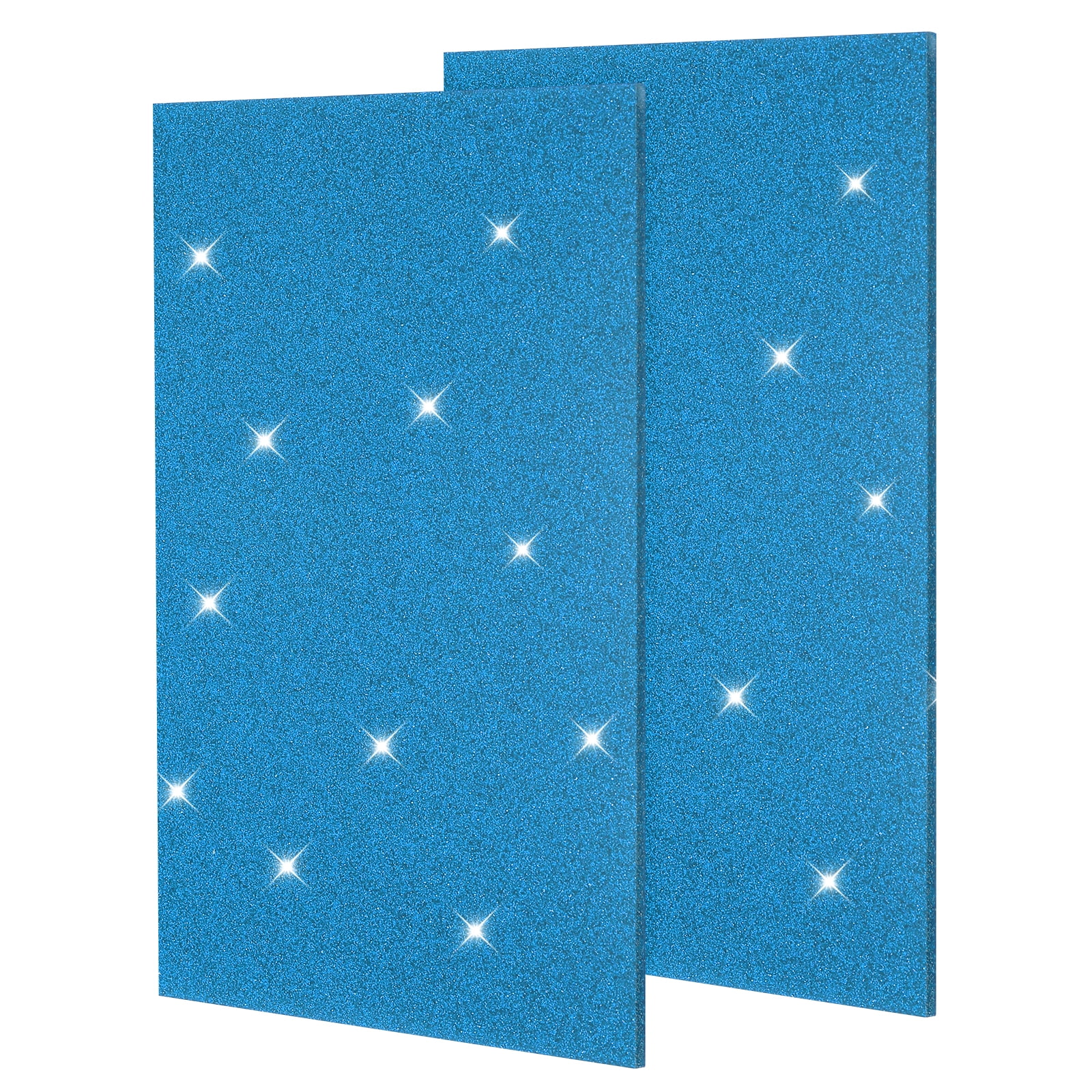 2 Pcs Glitter Acrylic Sheets 1/8" Thick Plastic Sheets 8x12 Inch, Light ...