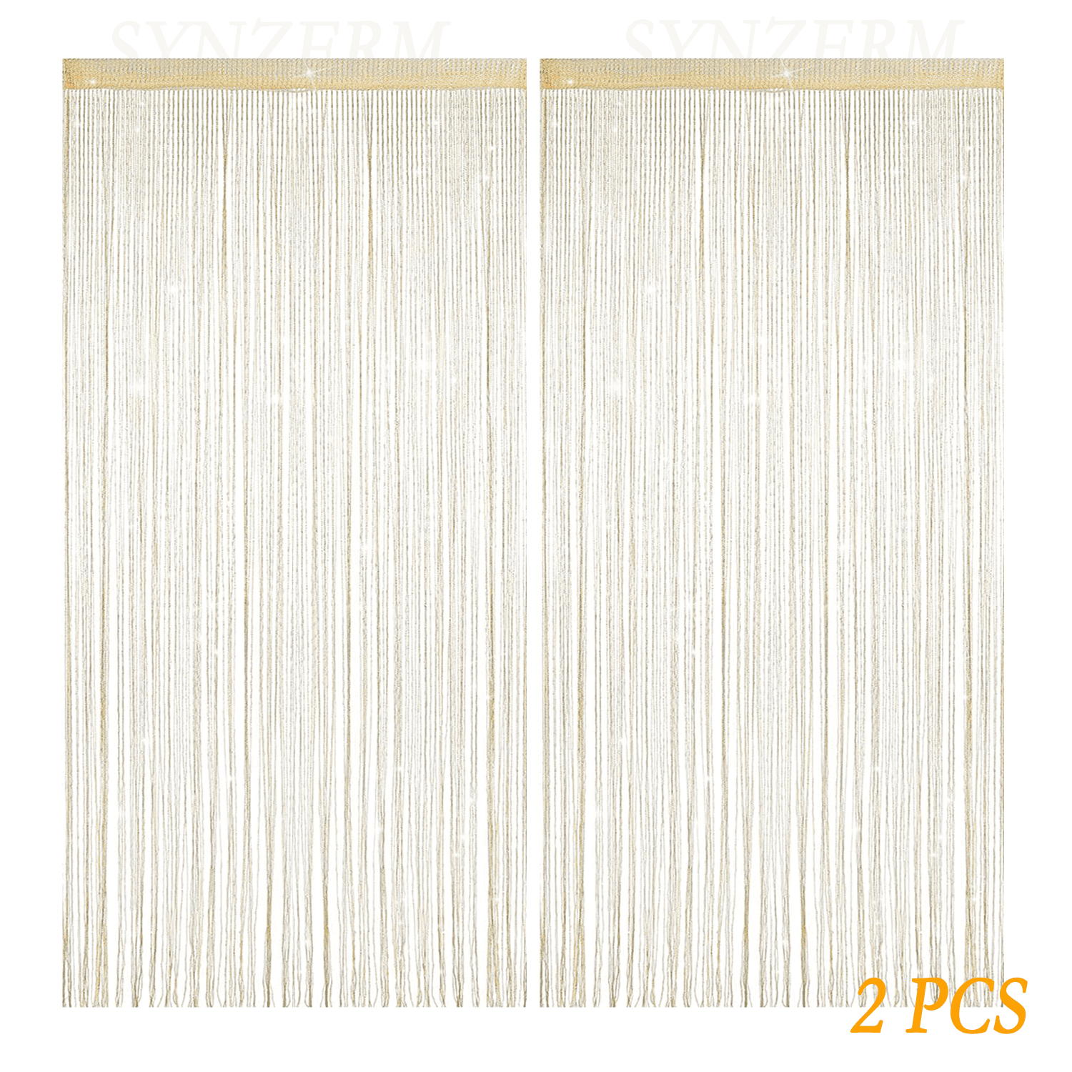 2 Pcs Glitter String Curtains Doorway Beads Curtains, 39 x 79 Inch ...