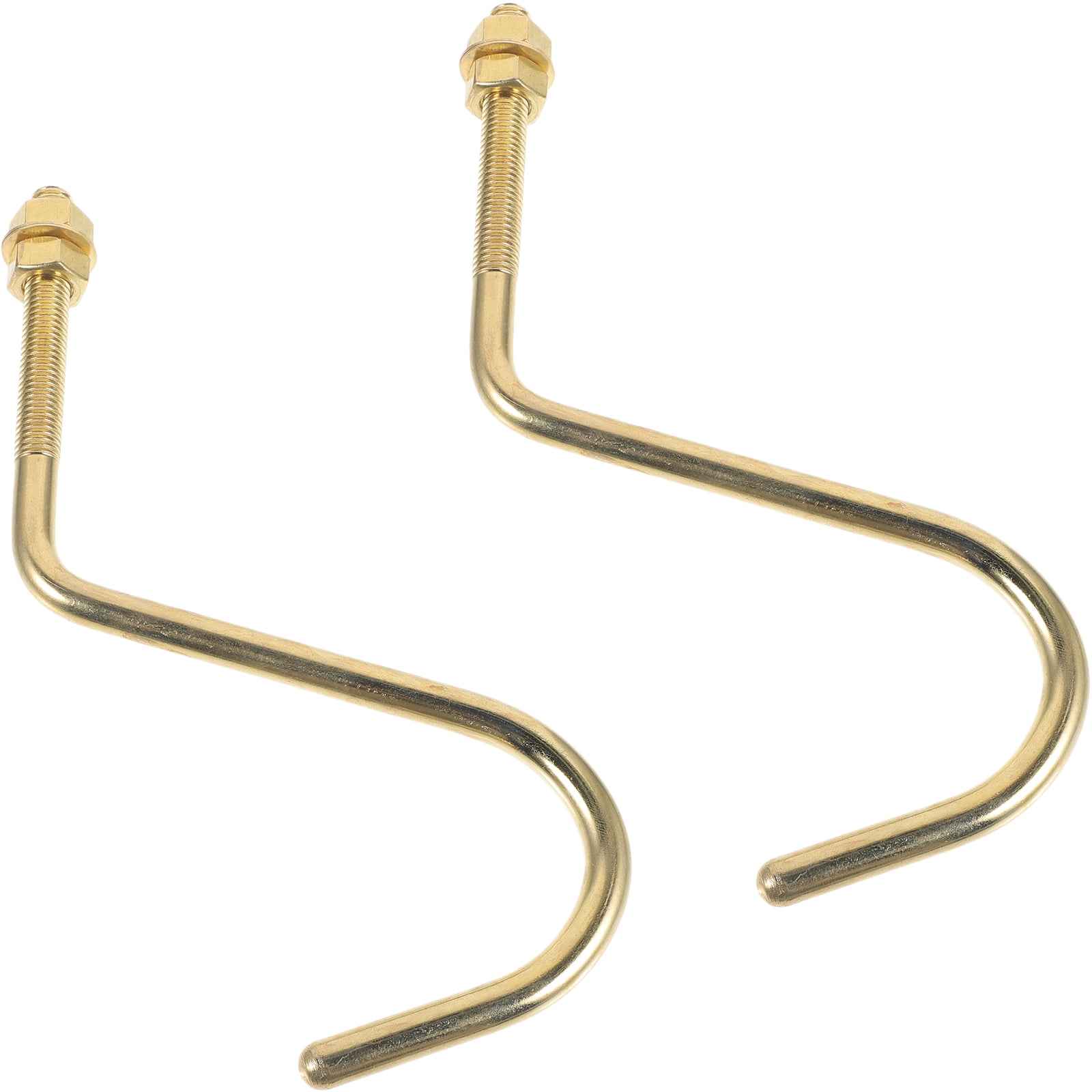 2 Pcs Gold 12mm Pool Table Supplies Rack Copper Hook/pool Billiard Cue ...