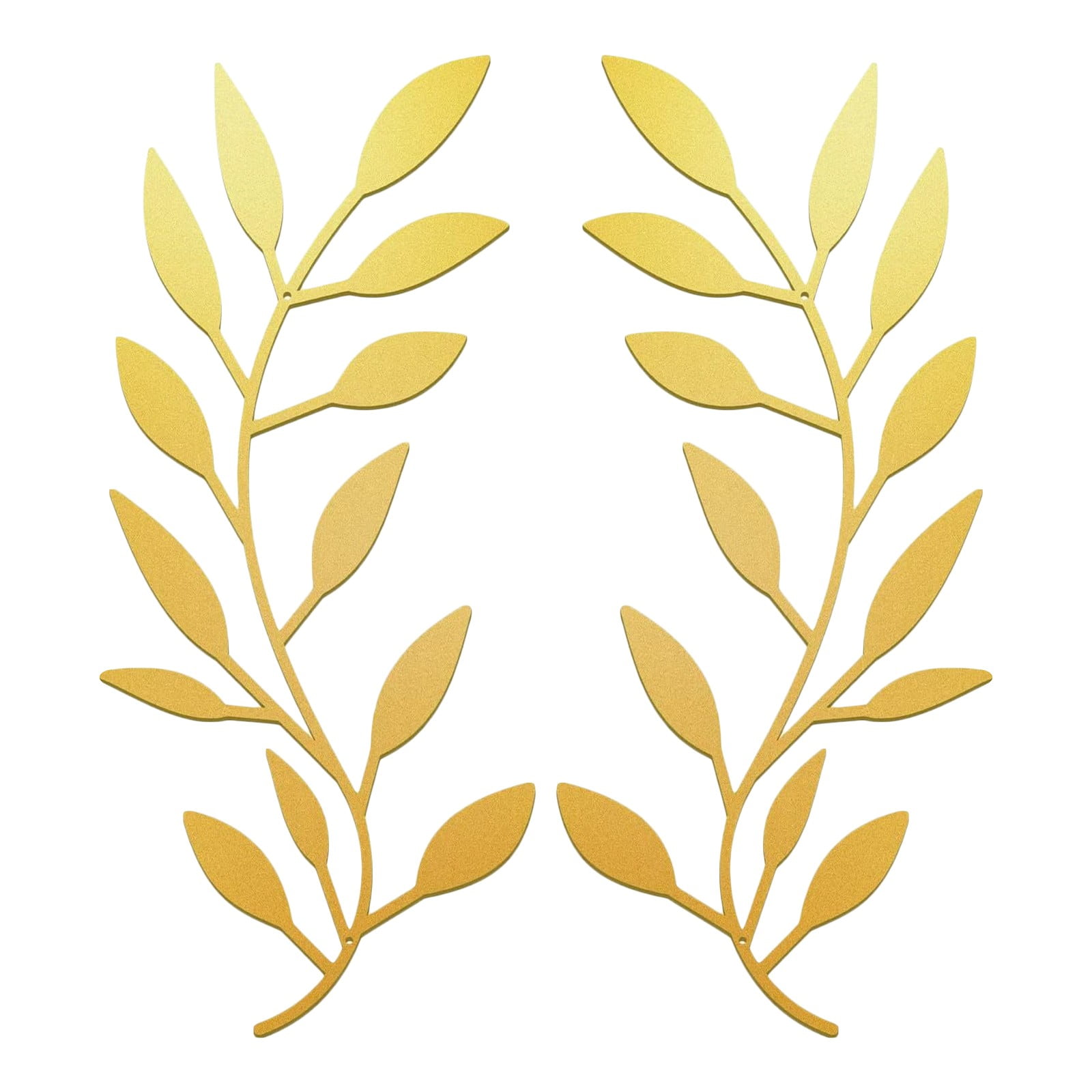 2 Pcs Gold Olive Branch Wall Art, Vine Leaf Tree Wall Decor with ...