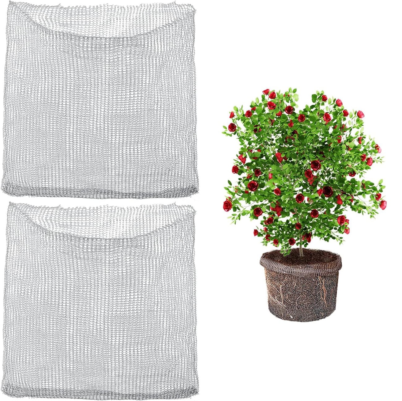 2 Pcs Gopher Proof Wire Basket,Plant Root Guard Baskets, Stainless ...