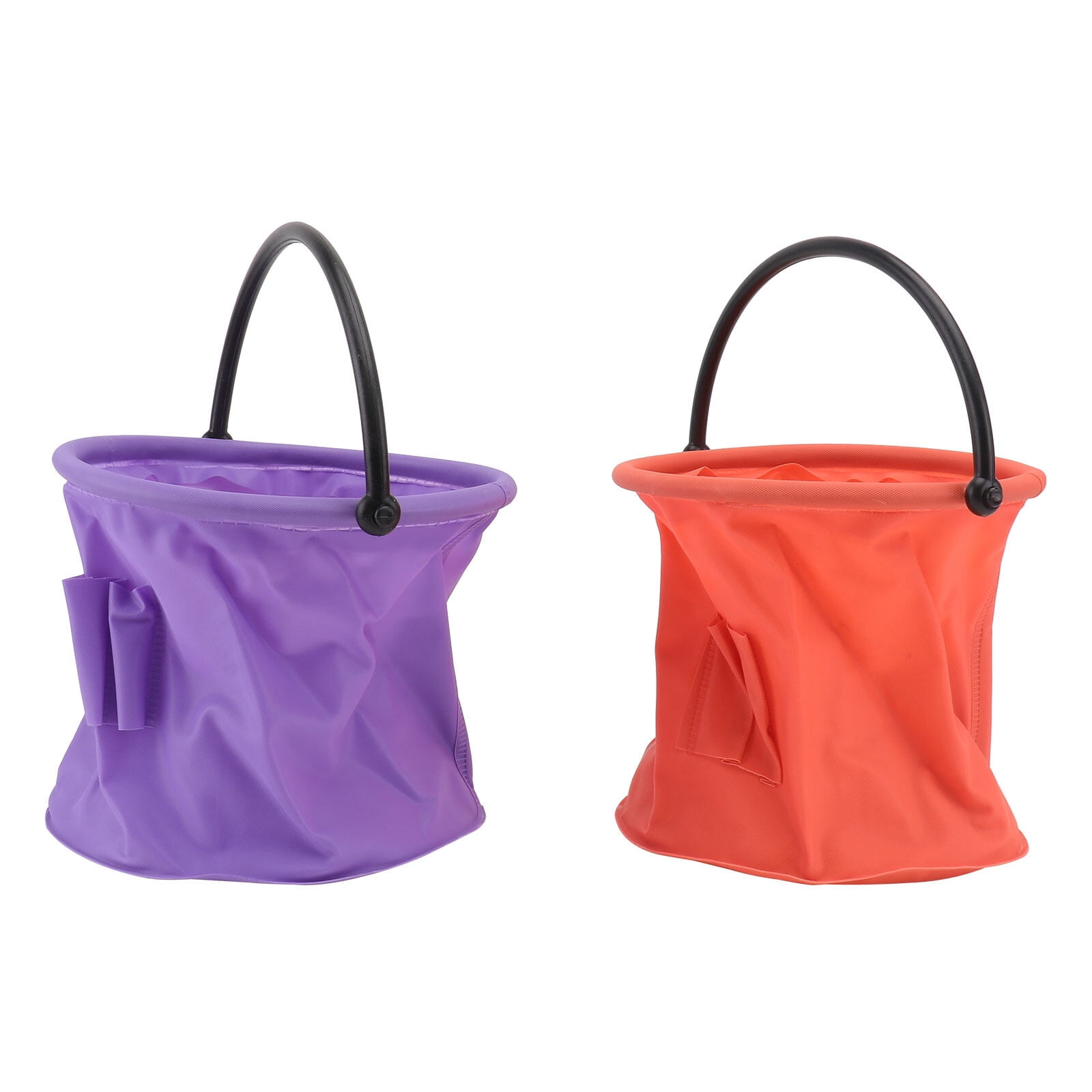 2Pcs Painting Brush Bucket with Compartment for Artist Cleaning Basin ...