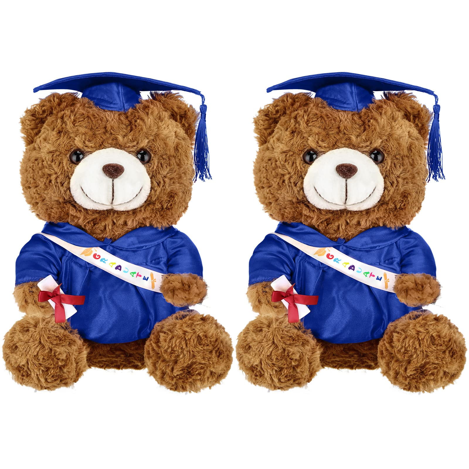 2 Pcs Graduation Plush Bear Class Of 2025 Graduation Bear Plush Stuffed ...
