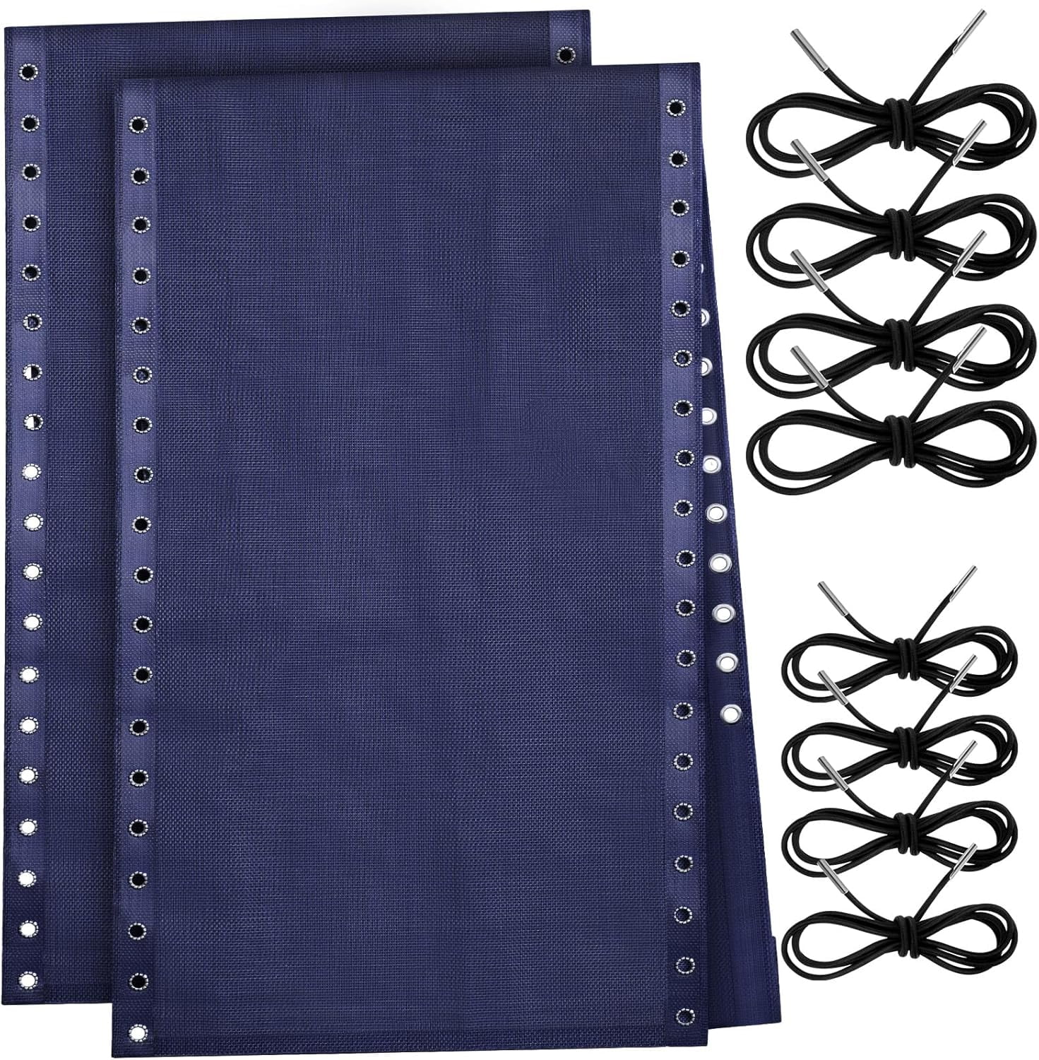 2 Pcs Gravity Chair Replacement Fabric with 8 Bungee Cord Lounge Chair ...