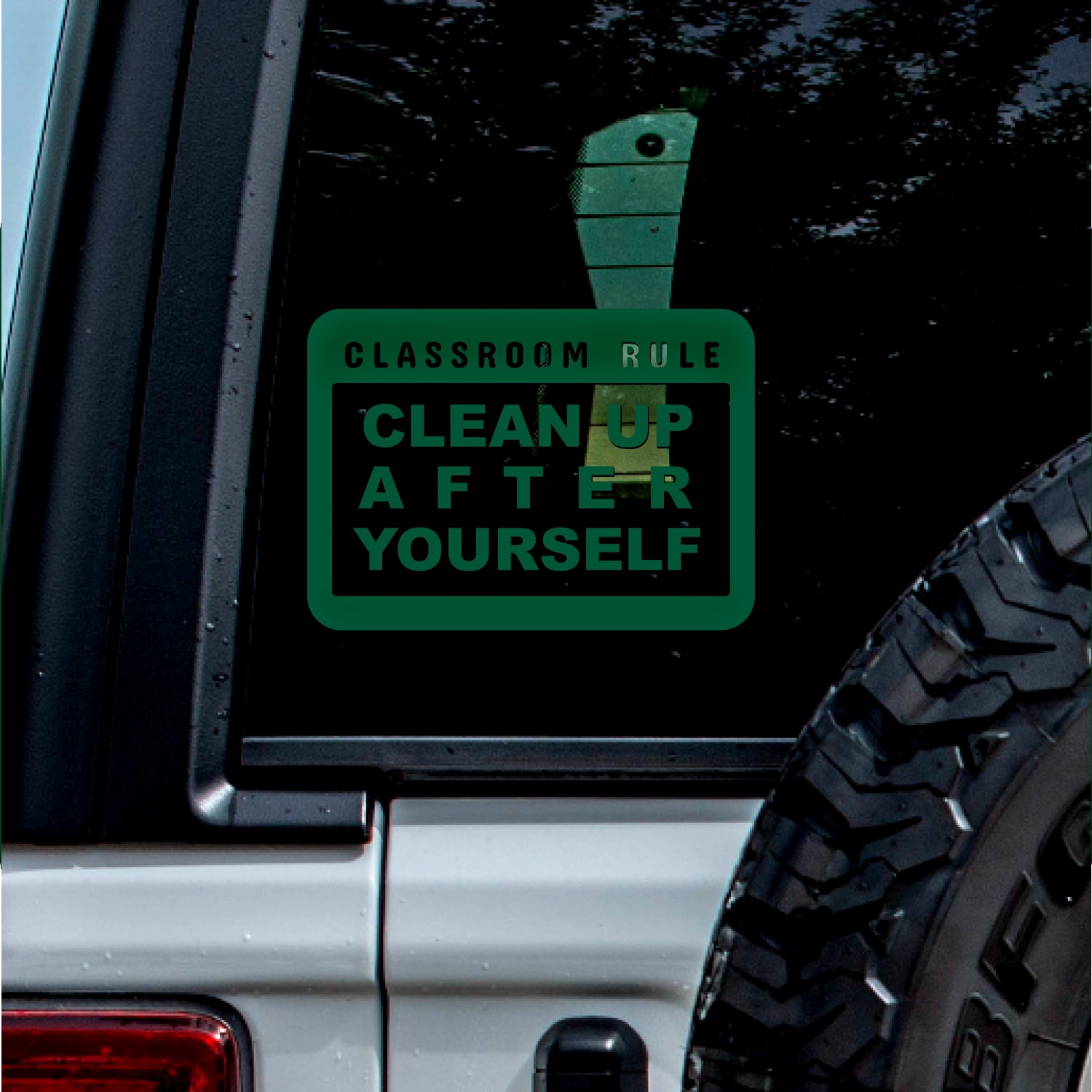 (2 Pcs, Green, 5.3'' X 3.8'') Transparent Adhesive Decal Sticker Of ...