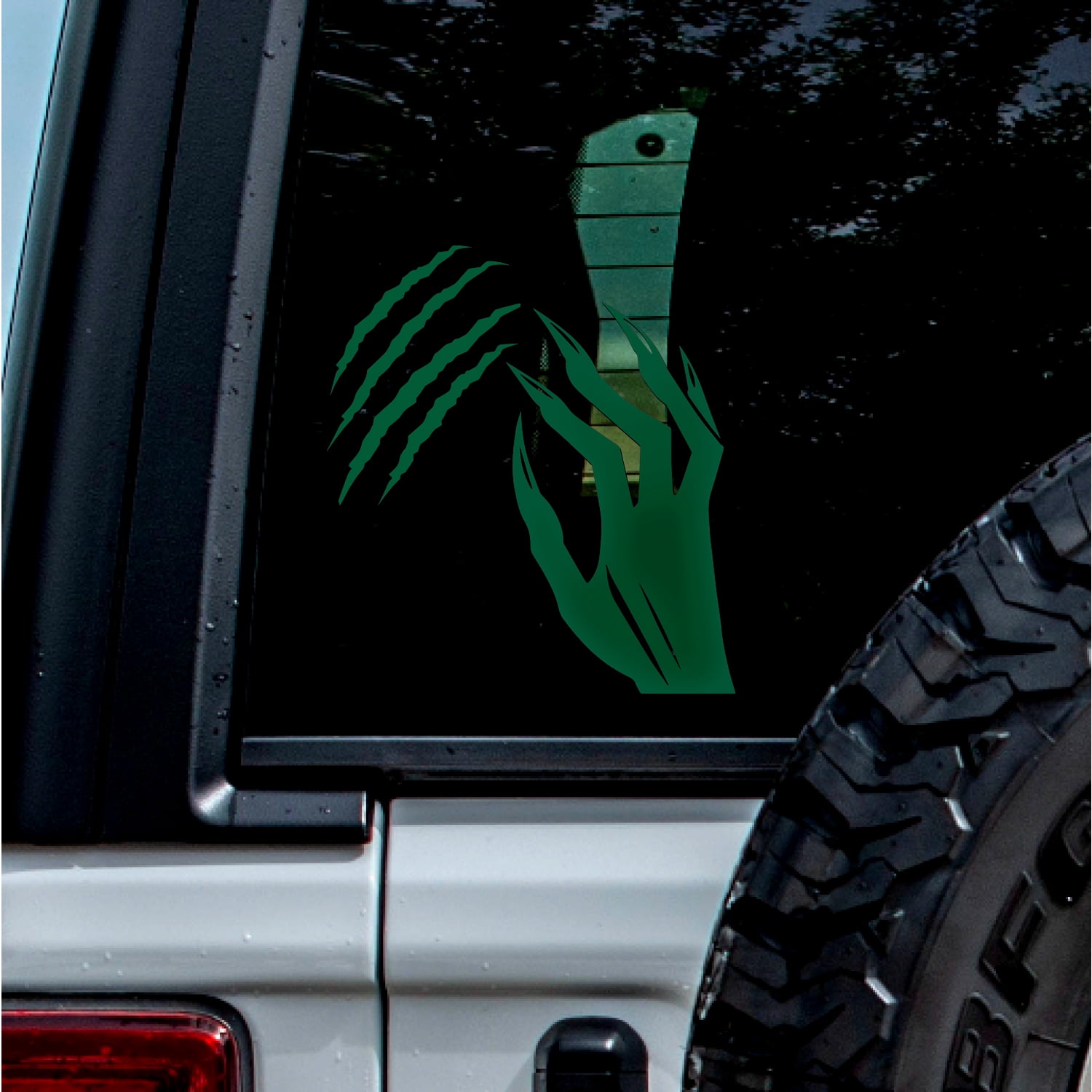 (2 Pcs, Green, 5.6'' X 6.1'') Transparent Adhesive Decal Sticker Of ...