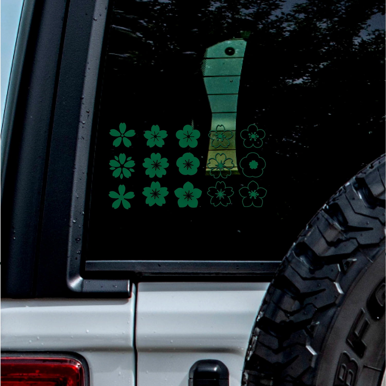 (2 Pcs, Green, 6.8'' X 3.7'') Transparent Adhesive Decal Sticker Of ...