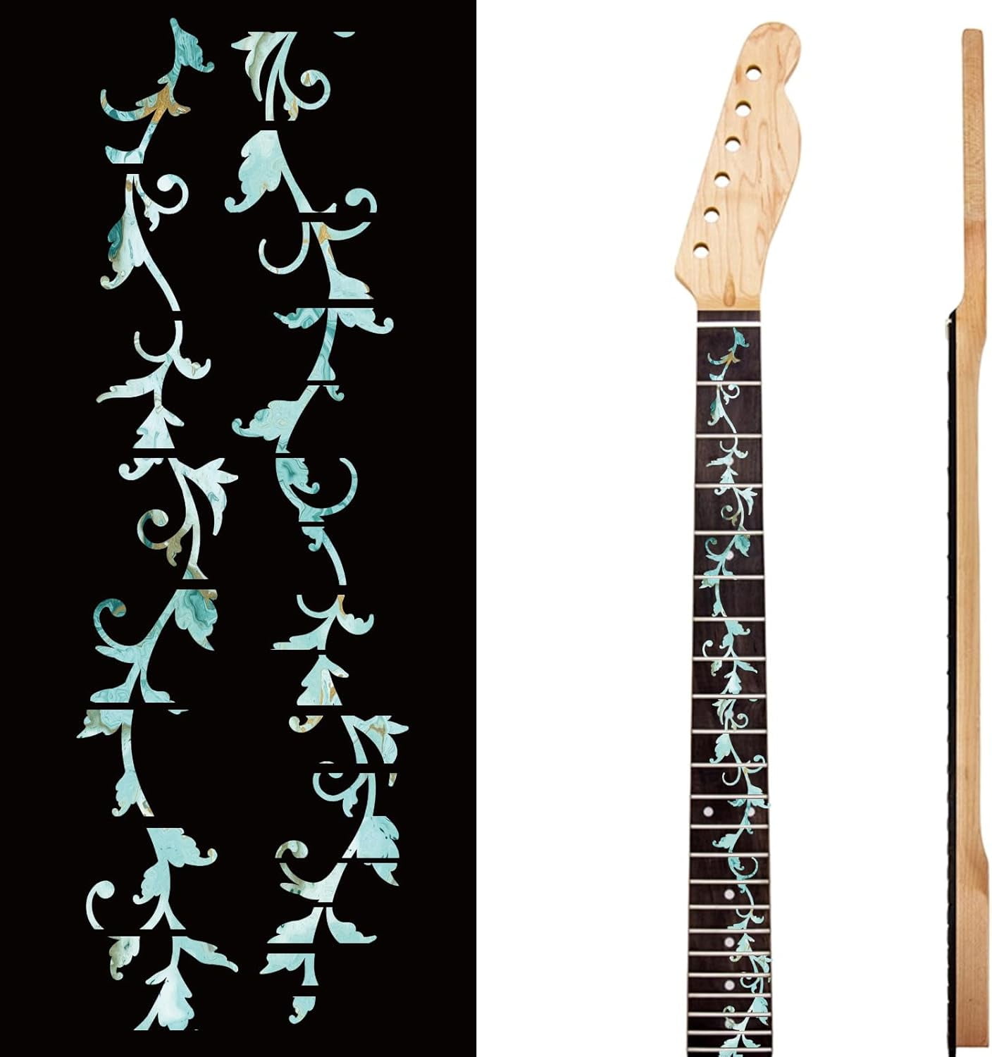 2 Pcs Guitar Decor Stickers Guitar Neck Sticker DIY Guitar Decor ...