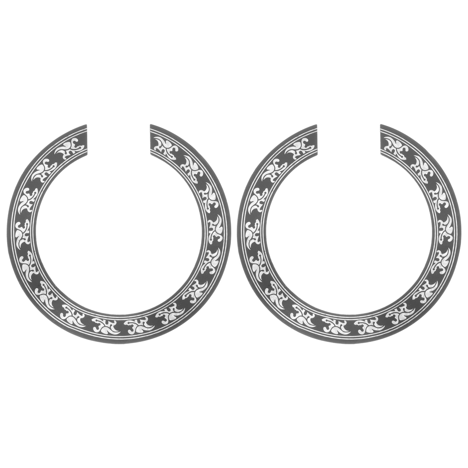 2 Pcs Guitar Inlay Sticker Sound Hole Rosette Stickers Decals Fretboard ...