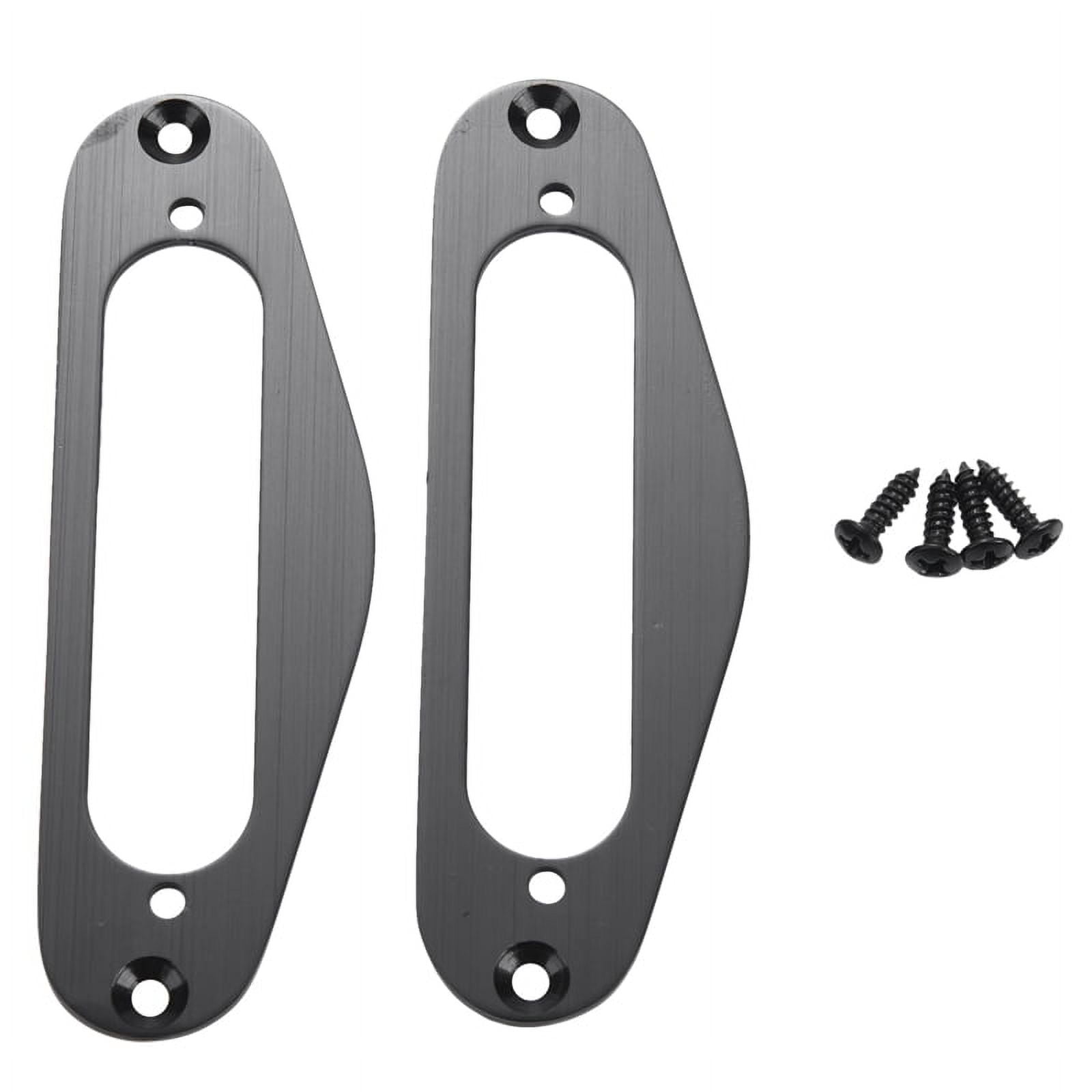 2 Pcs Guitar Pickup Frame Mounting Ring Single Coil Metal Flat ...