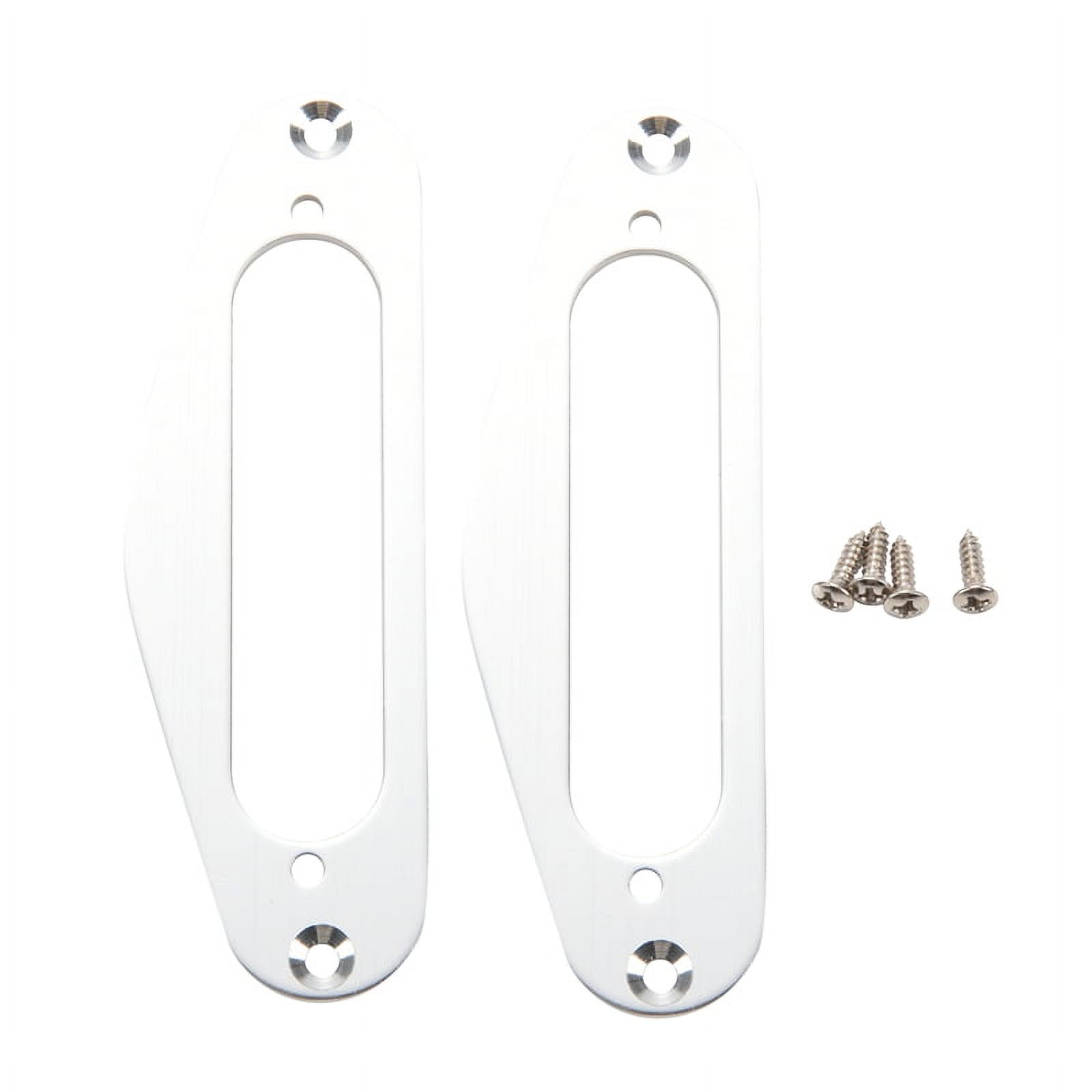 2 Pcs Guitar Pickup Mounting Ring Single Coil Metal Flat Humbucker ...