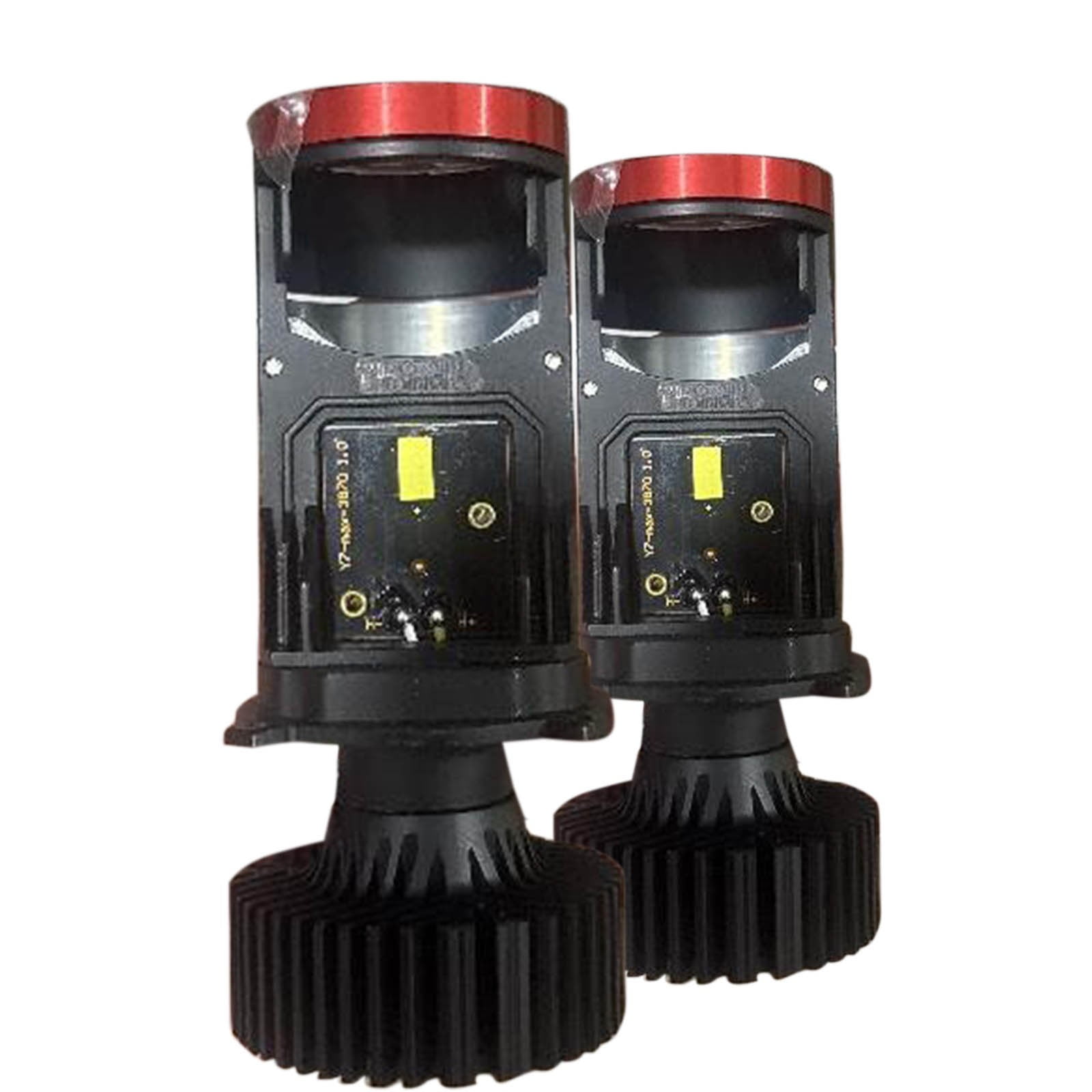 2 Pcs H4 LED Headlight Bulbs 90W 18000LM Super Bright 6500K White High ...