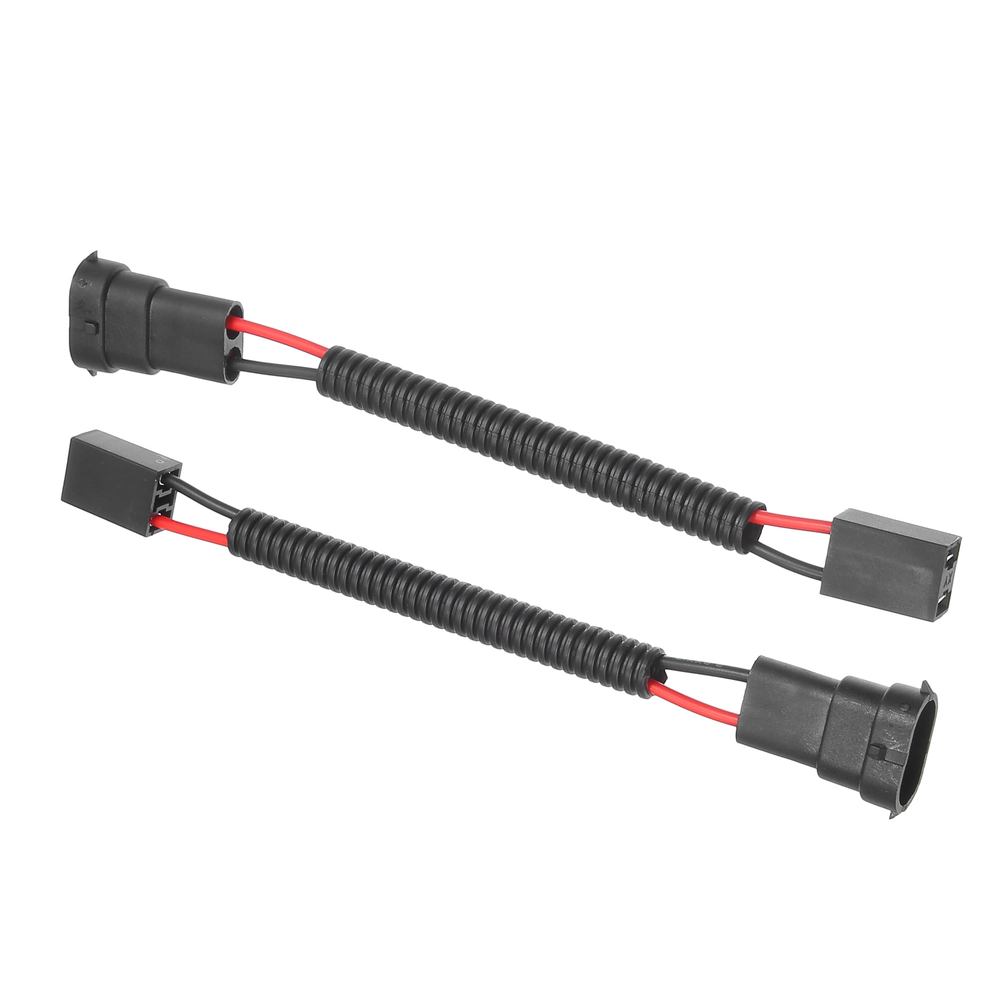2 Pcs H8 H9 H11 Male to H7 Female Extension Harness Headlight Socket ...