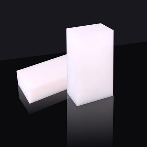 2 Pcs HDPE Plastic Block 2" x 6" x 3": Polyethy Rectangular Solid Sheet ...
