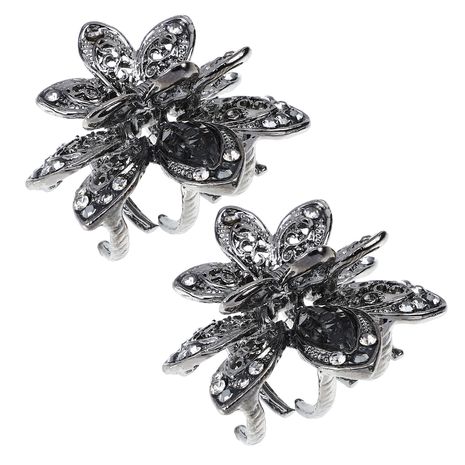 2 Pcs Hairpin Elastics Dryer Bobby Pins for Women Mini Clips Bride Grey ...