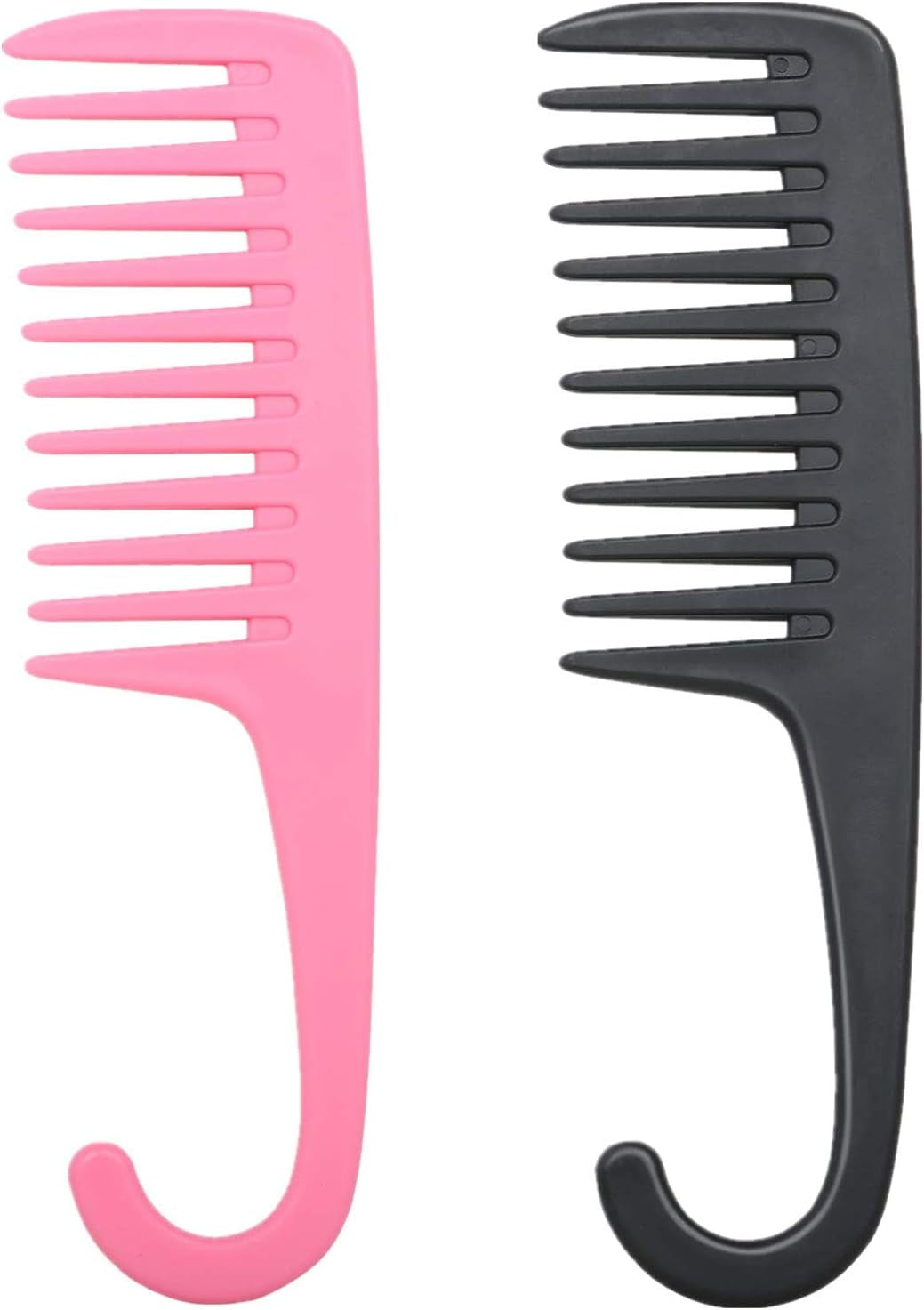 2 Pcs Hair Comb Large Wide Tooth Comb Detangling Hair Brush Shower ...