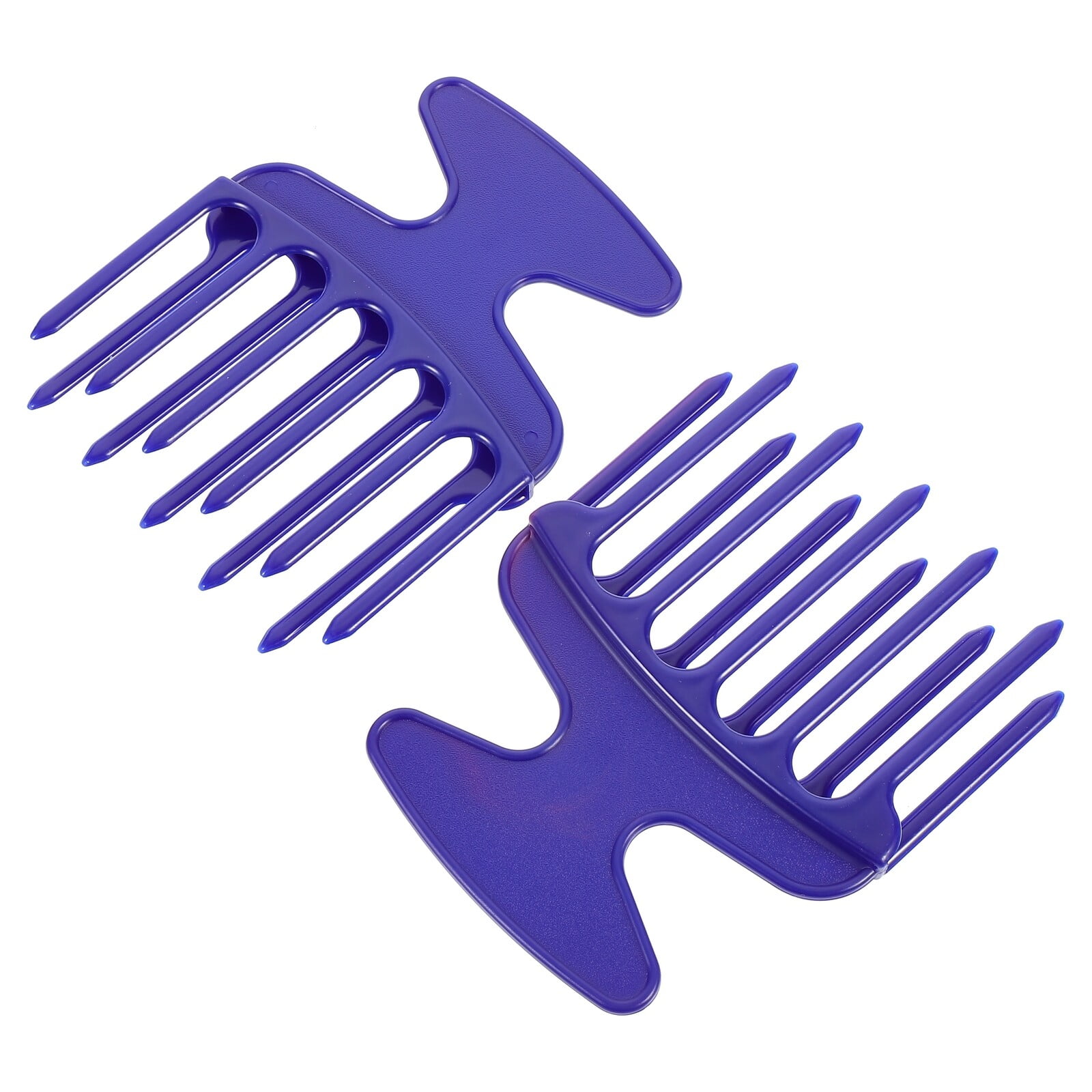 2 Pcs Hair Massage Comb Wide Tooth for Curly Boar Bristle Clips Man ...