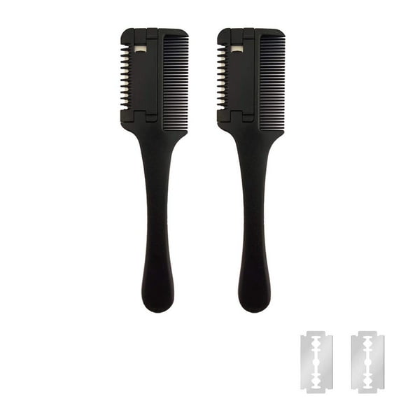 2 Pcs Hair Razor Combs Set, Hair Cutting & Thinning Comb, Styling ...