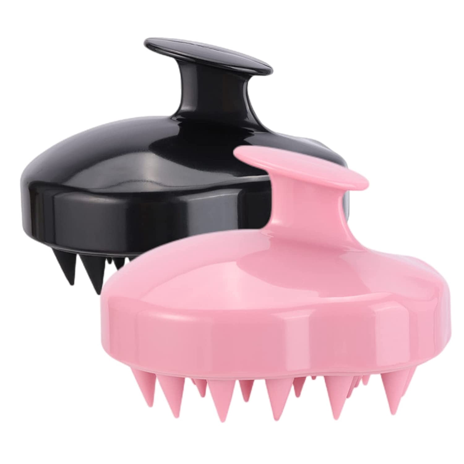 2 Pcs Hair Shampoo Brush Scalp Massager Silicone Scalp Scrubber Scalp ...