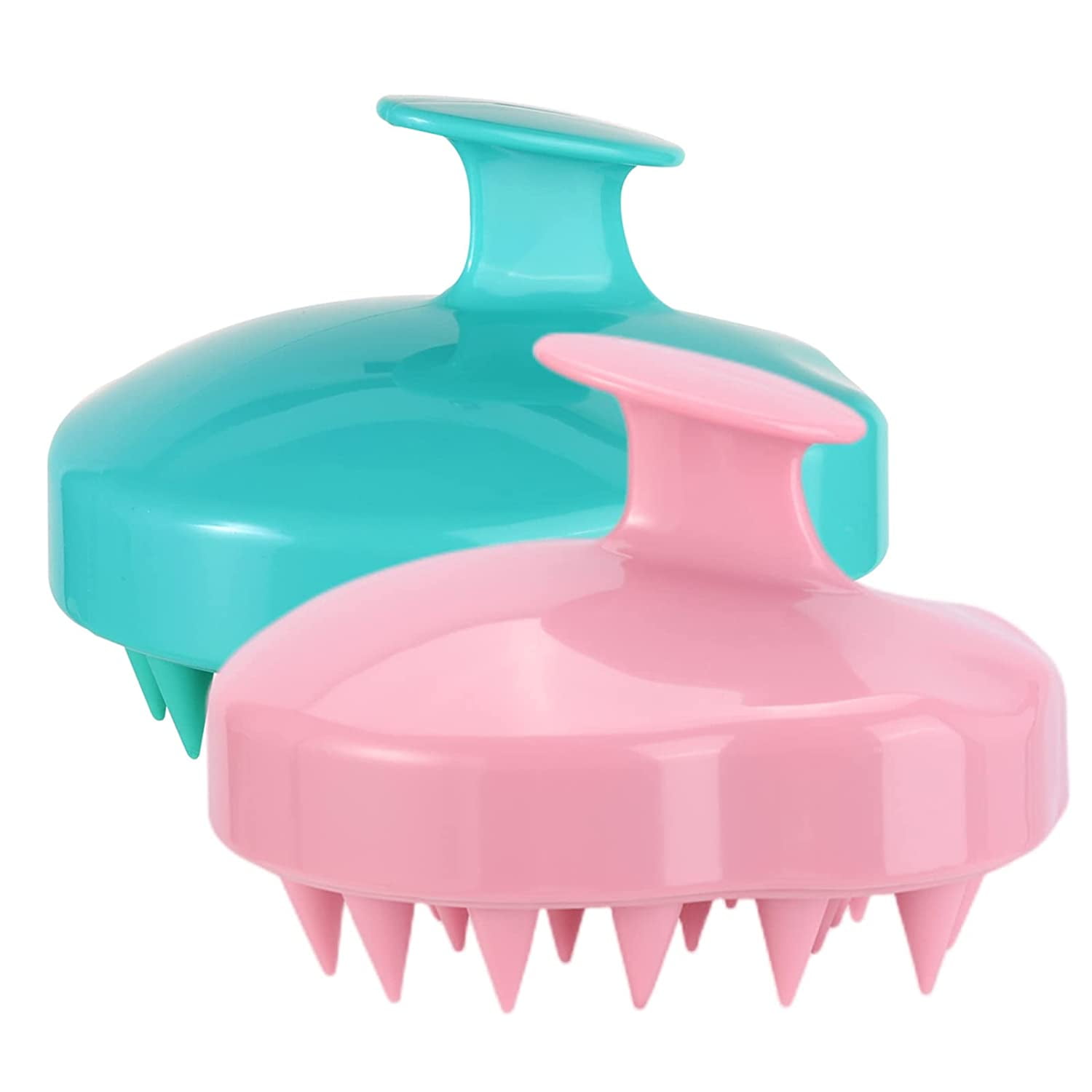 2 Pcs Hair Shampoo Brush Scalp Massager Silicone Scalp Scrubber Scalp ...