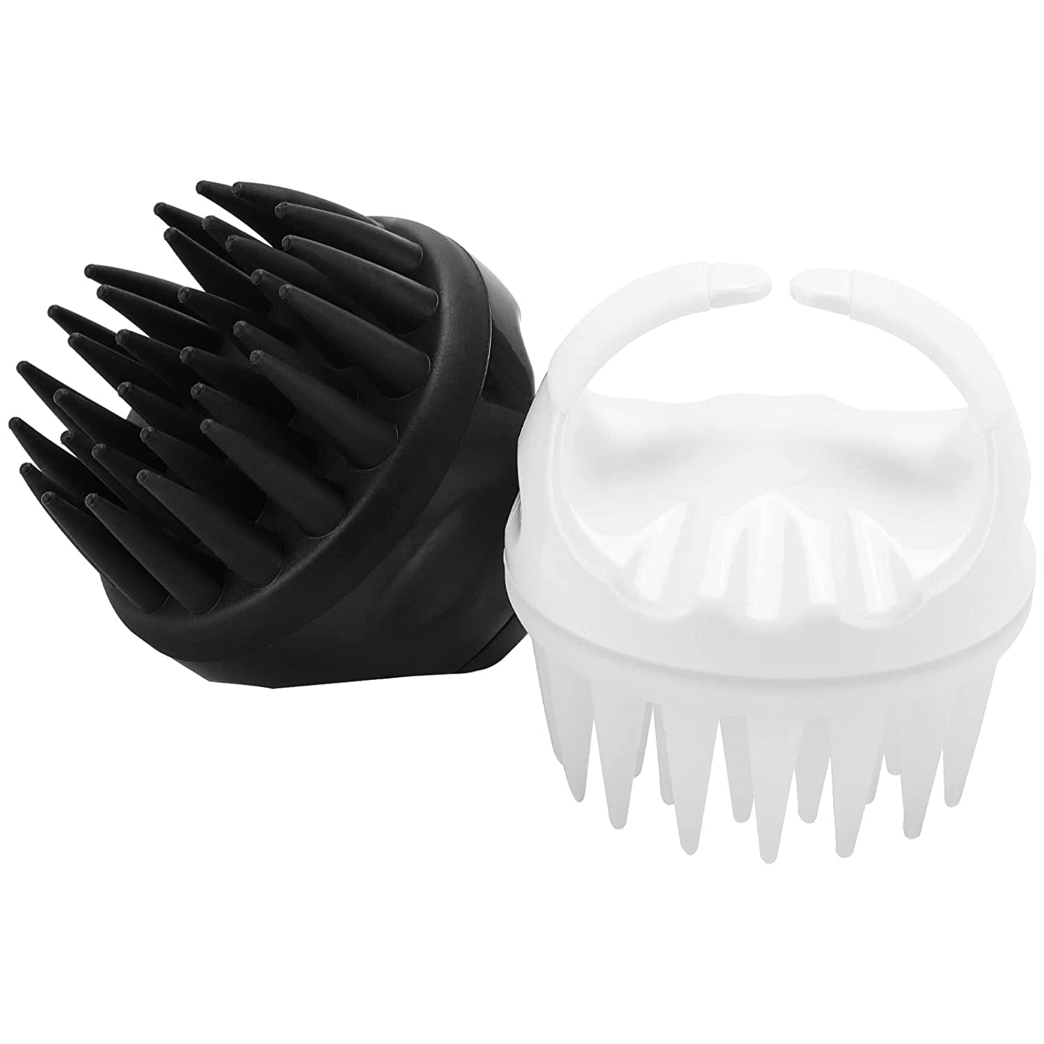 2 Pcs Hair Shampoo Brush with Extra Long Silicone Bristles, Scalp Brush ...