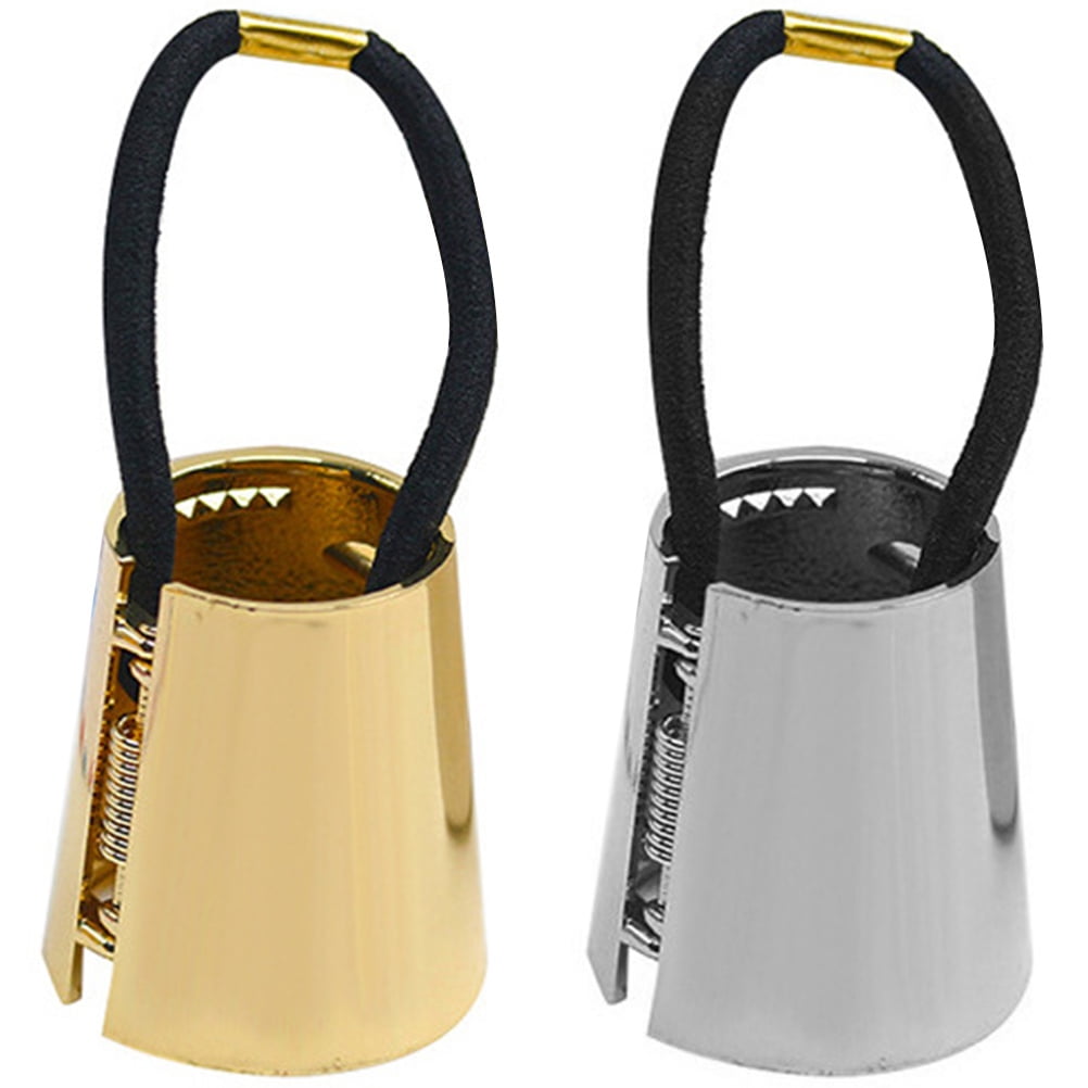 2 Pcs Hair Tie Comb Slides for Women Ponytail Button Medium Long Ties ...