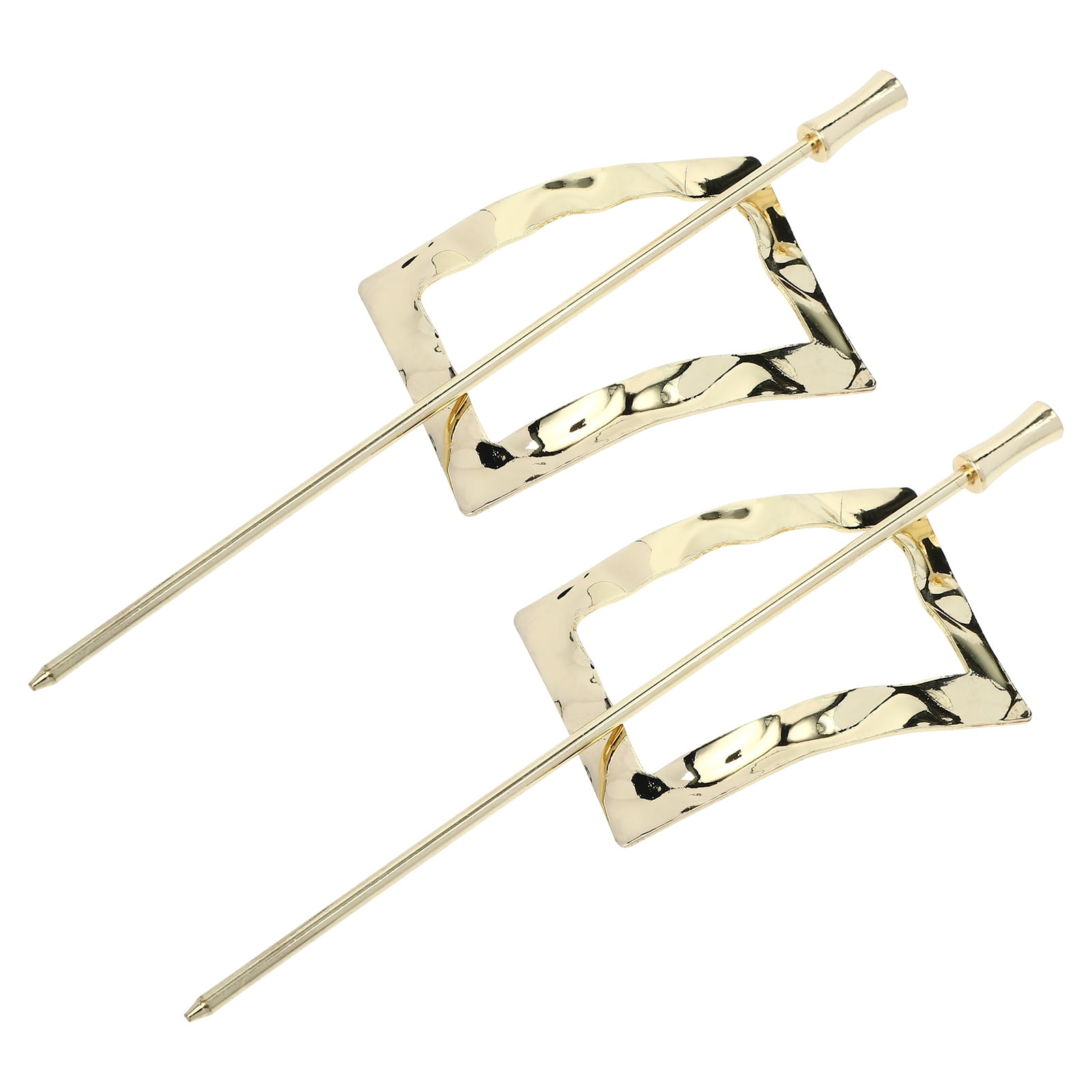 2 Pcs Hairpin Accessories Metal Slide Stick Ponytail Bun Holder Clips ...