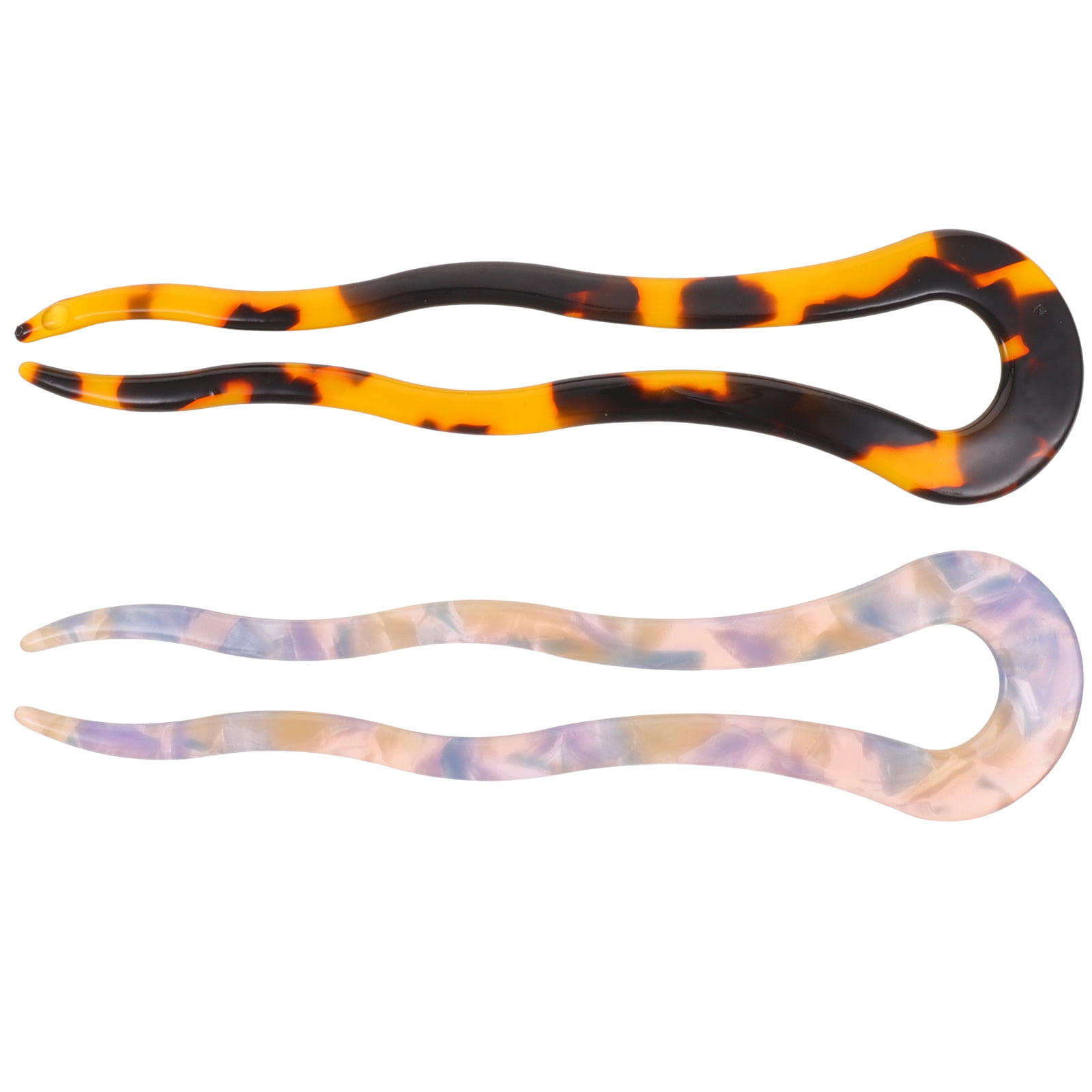 Leifggao 2pcs U Pins French Hairpins U-shaped Clip Chignon Pins Hair ...