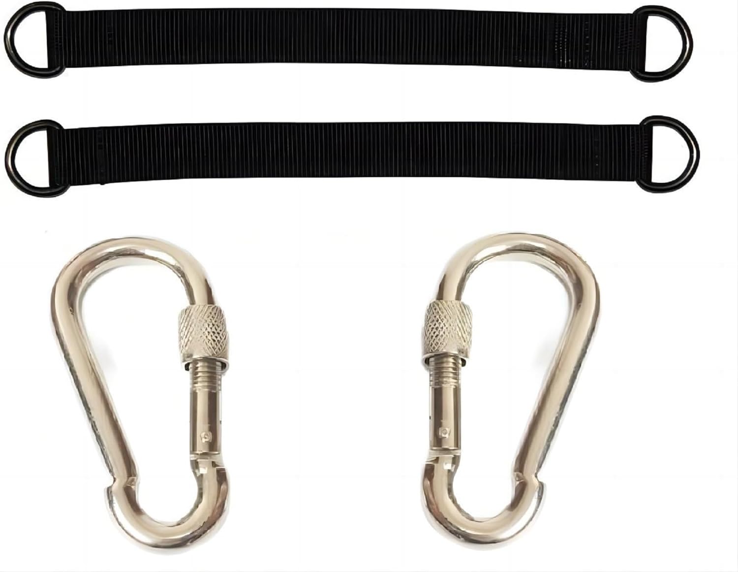 2 Pcs Hammock straps tree swing strap Kit 9.84inch with heavy duty ...