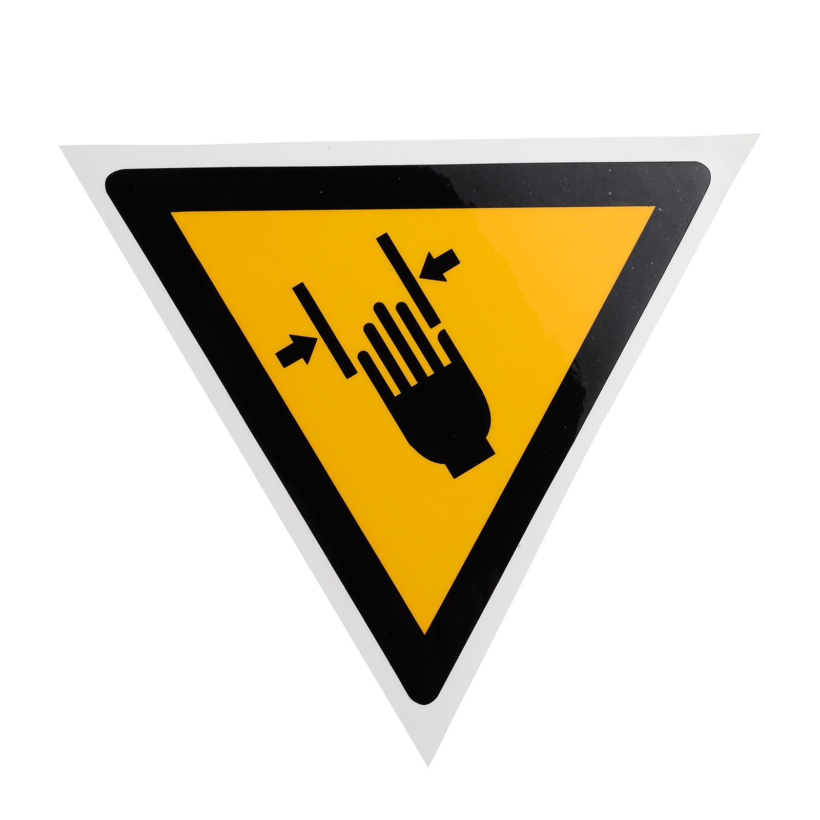 2 Pcs Hand Crushing Label Decals Caution Stickers Tamper Black ...