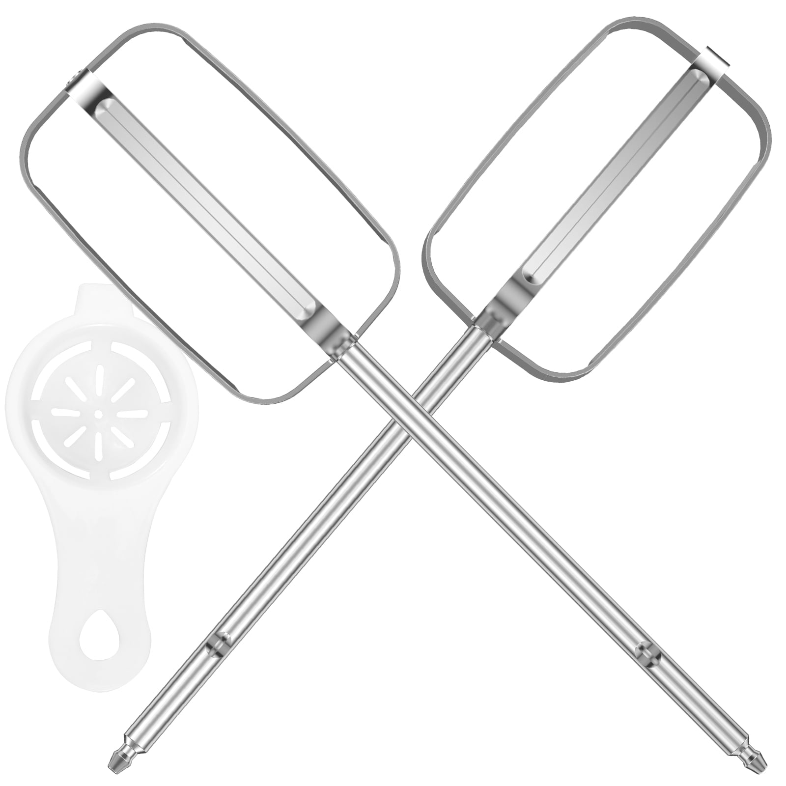 2 Pcs Hand Mixer Beaters Stainless Steel Hand Mixer Attachments with ...