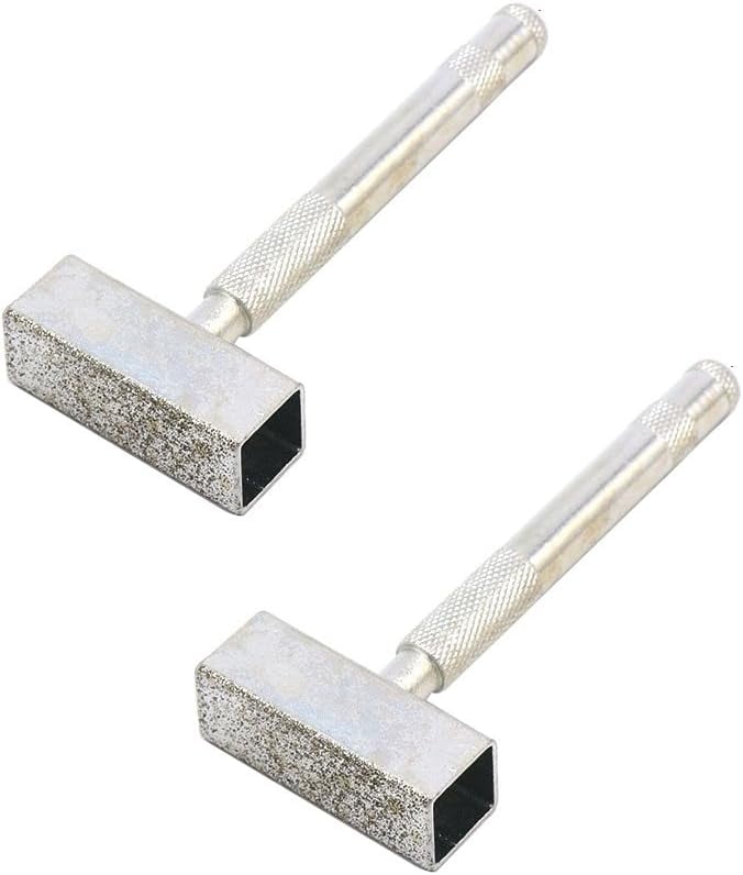 2 Pcs Handheld Diamond Stone Dresser Tool Diamond Grinding Disc (Silver ...