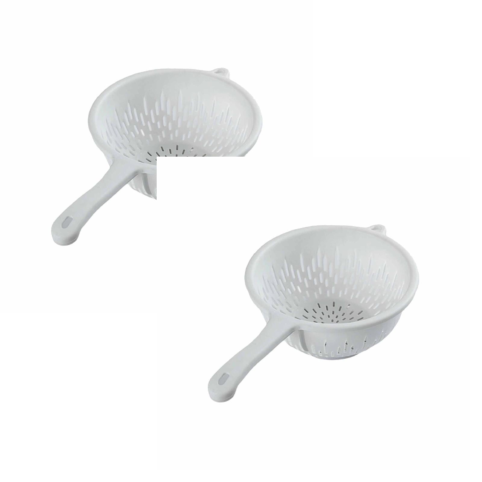 2 Pcs Handheld Drain Sieve Colanders with Handles for Efficient Fruit ...