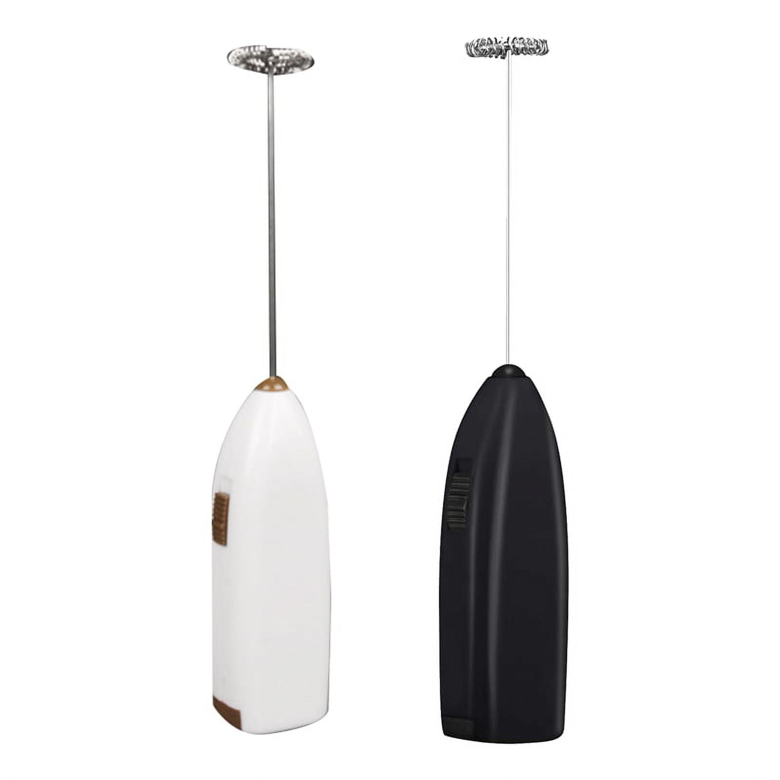 2 Pcs Handheld Milk Frother Mini Electric Drink Mixer with Stainless ...