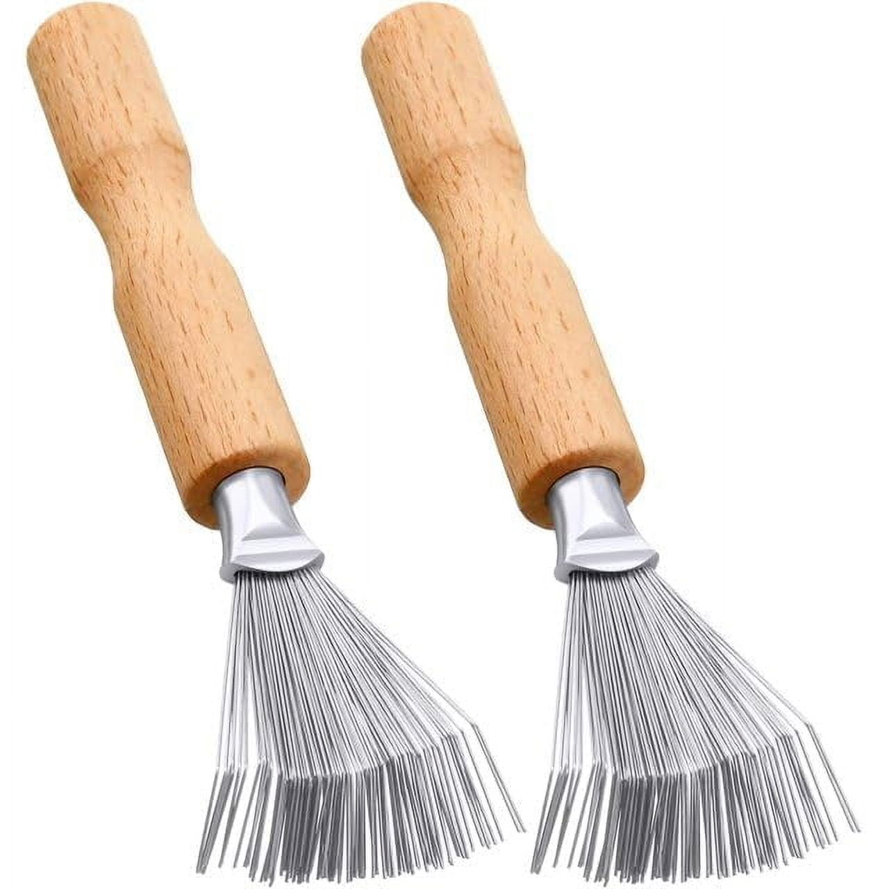 2 Pcs Handle with Groove Hair Brush Cleaner Tool Cleaning Comb Brushes ...