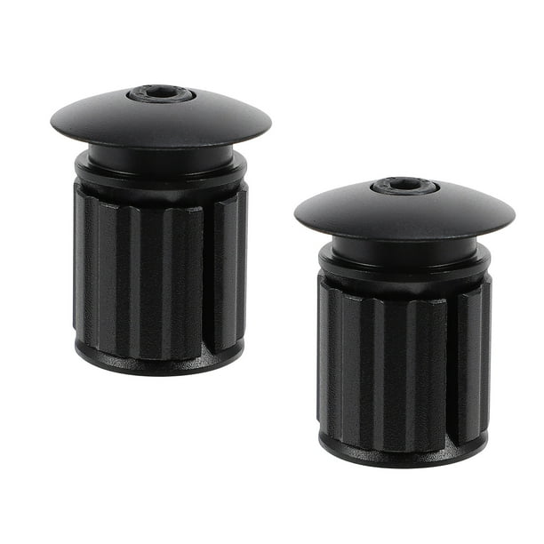 DEEPCRAFF Cycle Handlebar End Caps Black 2Pcs 1.2x0.8in - Walmart ...